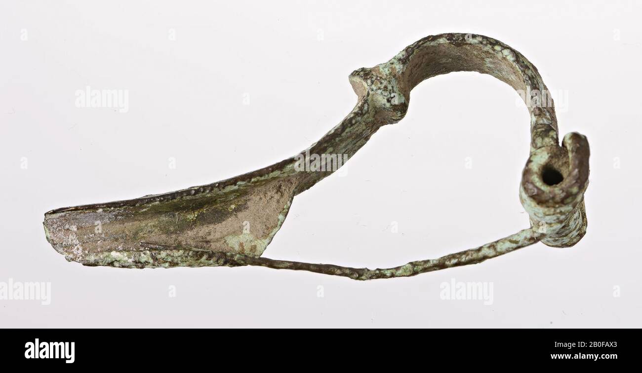 fibula, metal, bronze, roman, Netherlands, Utrecht, Bunnik, Vechten ...