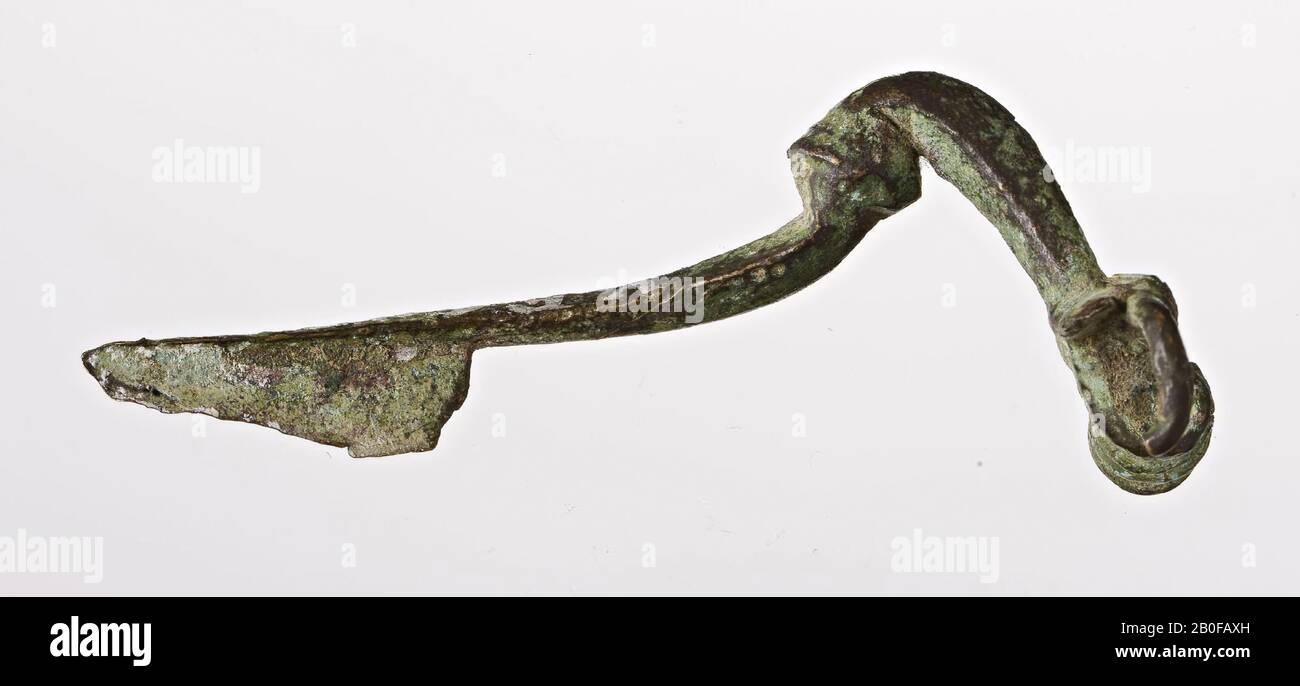 fibula, metal, bronze, roman, Netherlands, Utrecht, Bunnik, Vechten ...
