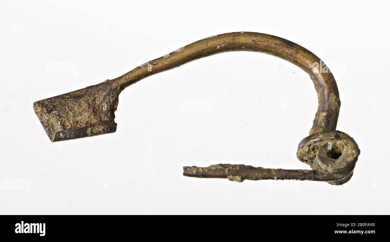 fibula, metal, bronze, roman, Netherlands, Utrecht, Bunnik, Vechten ...