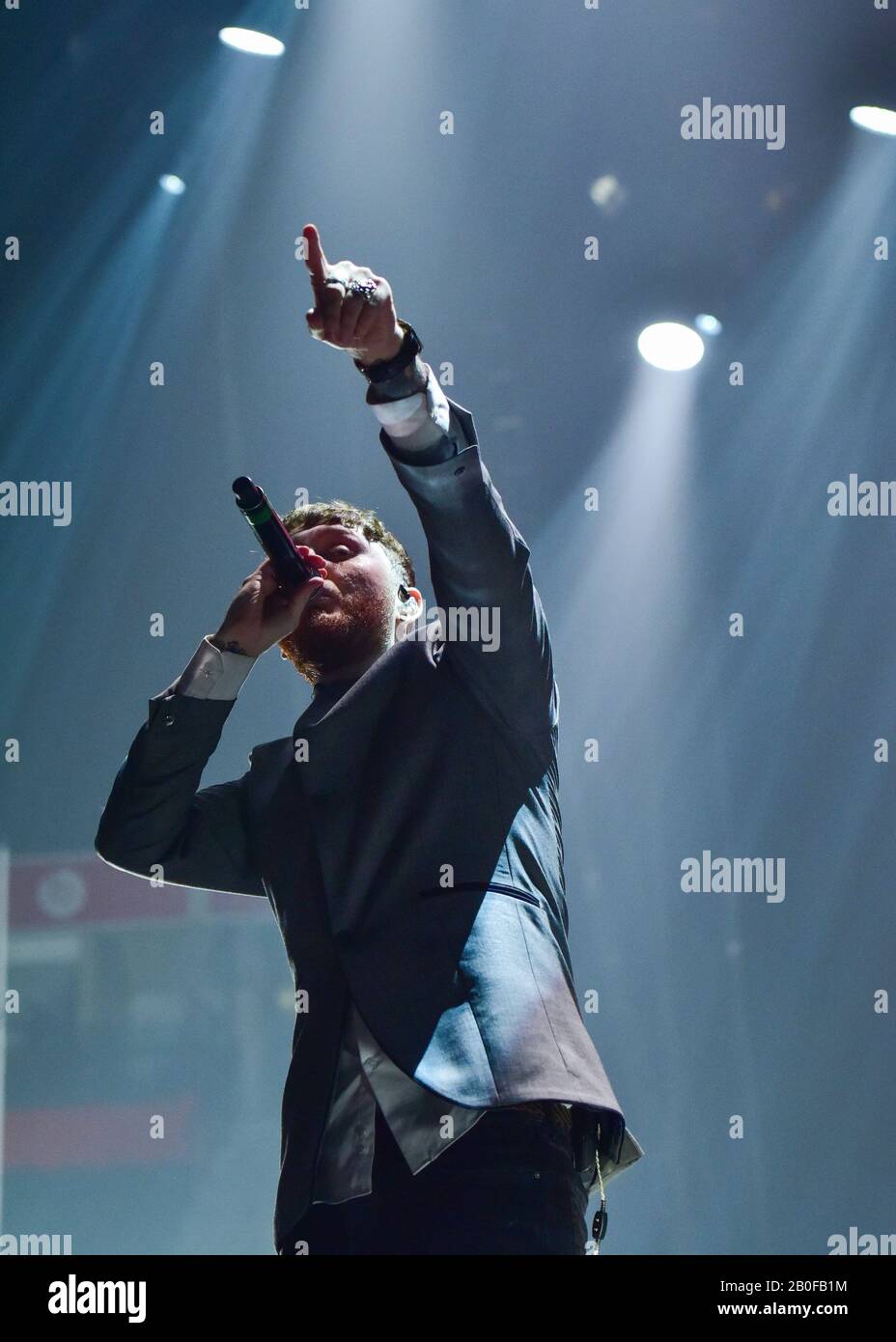 James Arthur performing to a full house Stock Photo - Alamy