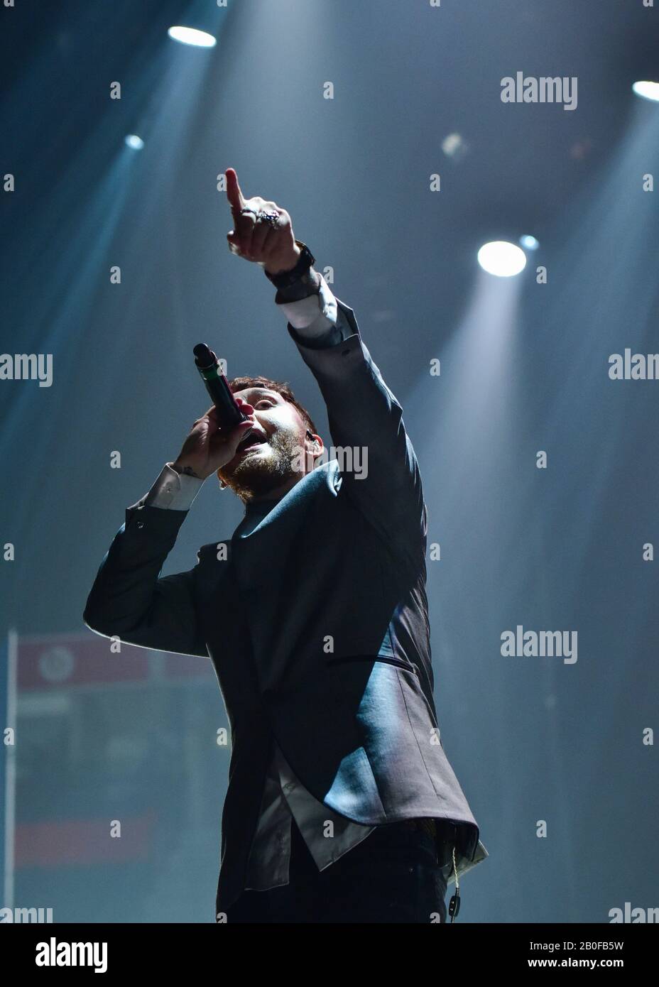 James Arthur performing to a full house Stock Photo - Alamy