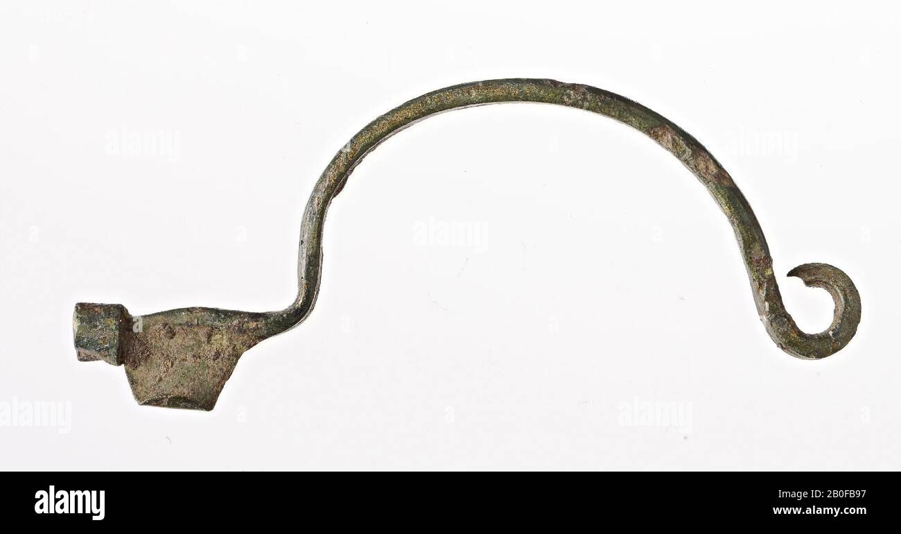 fibula, metal, bronze, roman, Netherlands, Utrecht, Bunnik, Vechten ...