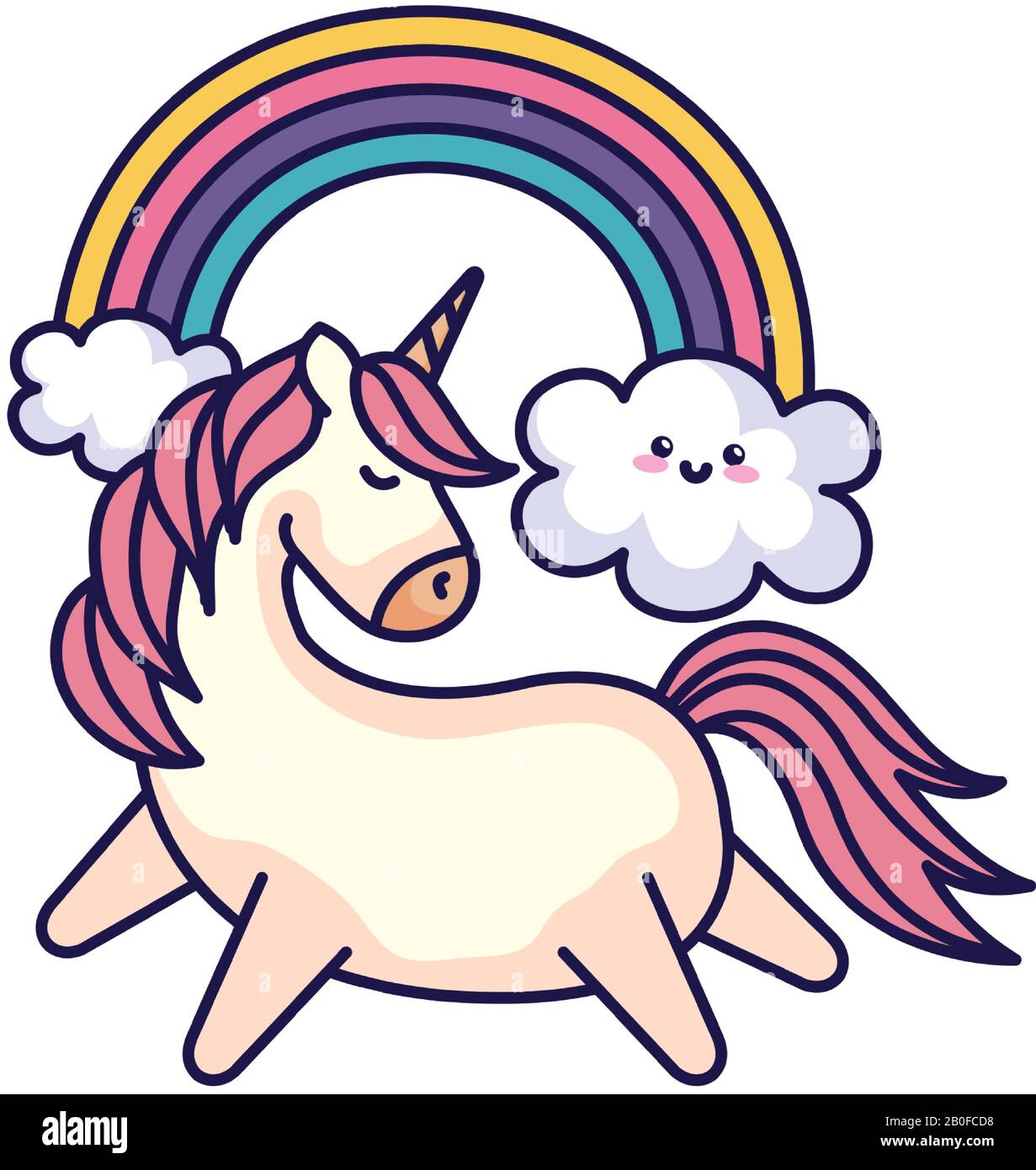 Cute Unicorn Rainbow