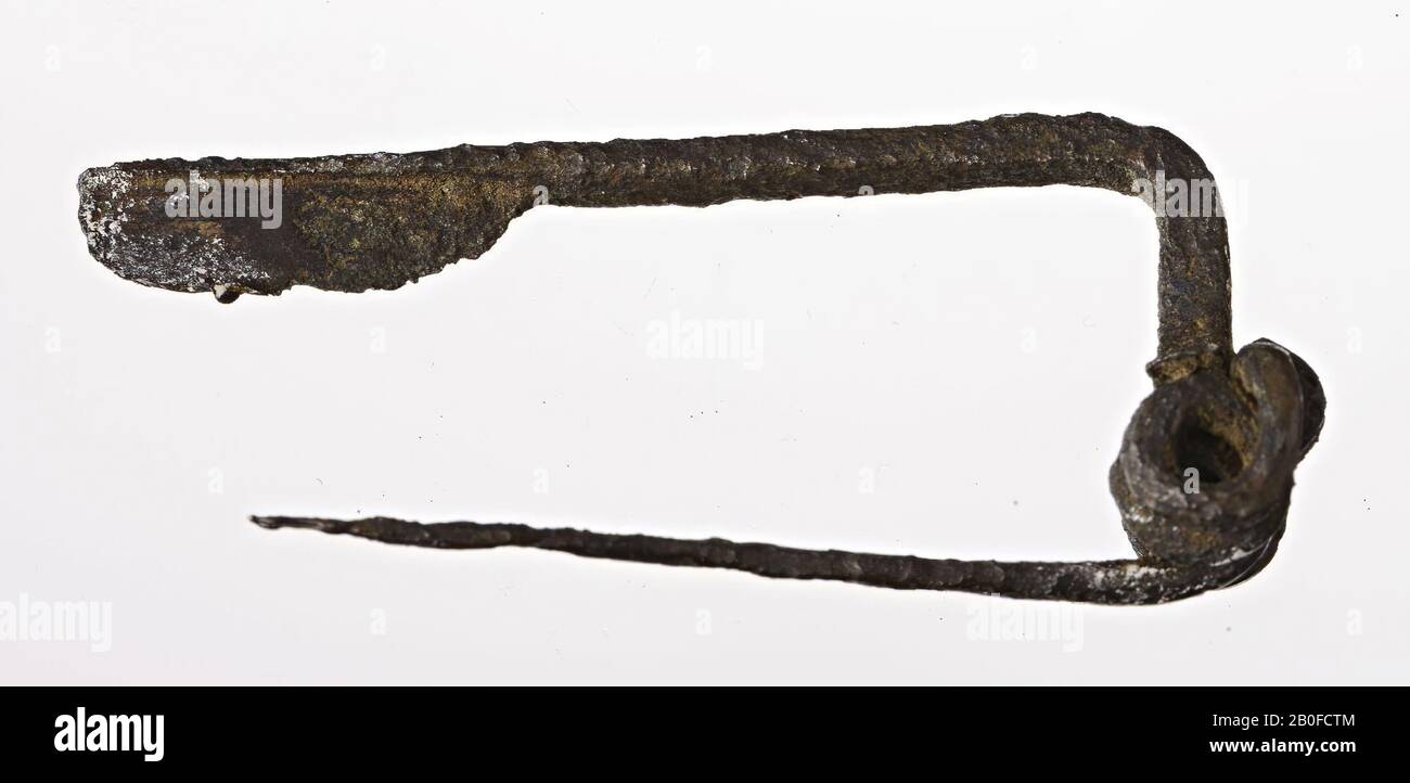 The Netherlands Roman period, fibula, metal, bronze, 5.9 x 2.5 cm ...