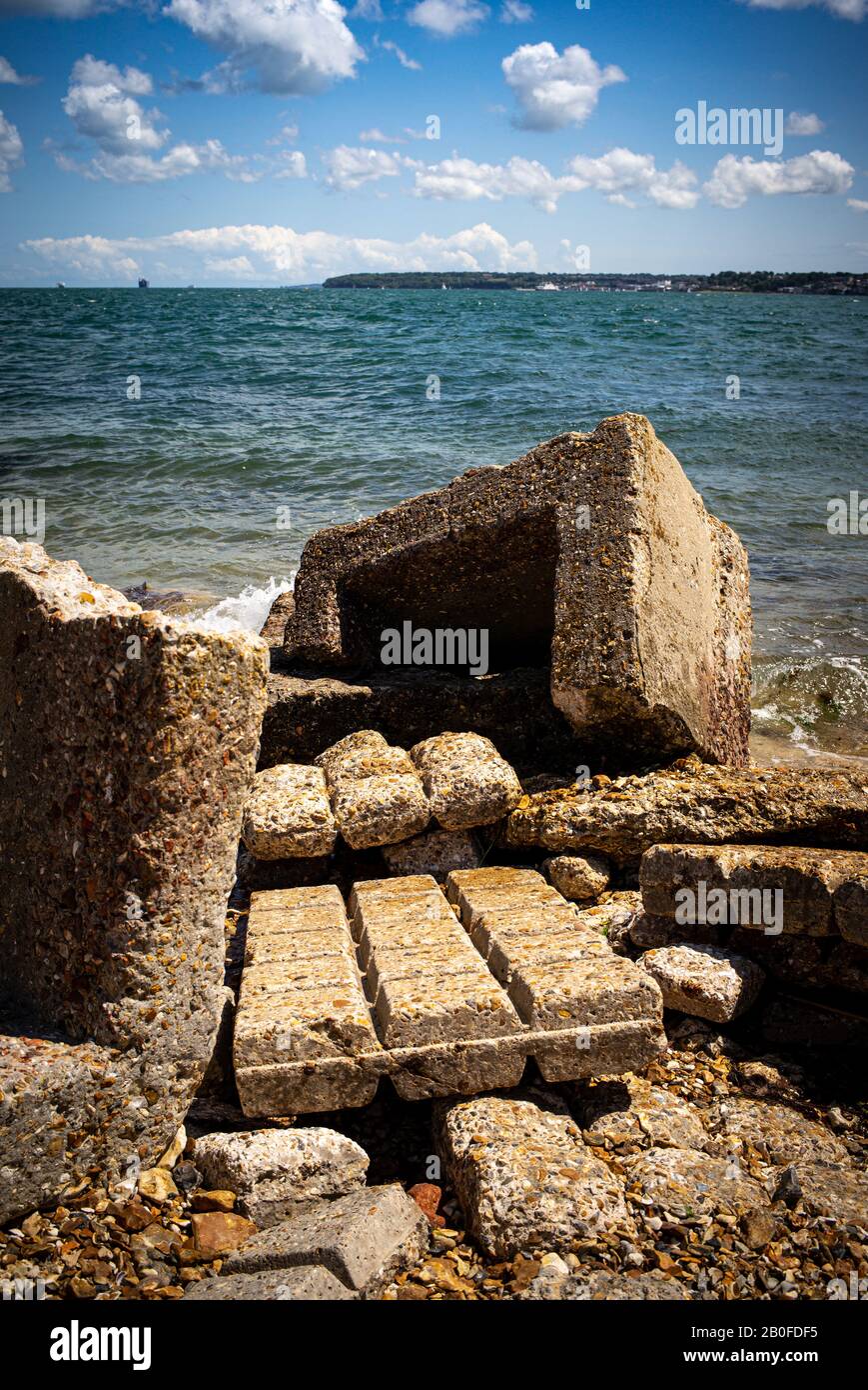 What looks like a pile of rubbish is actually the remains of beach ...