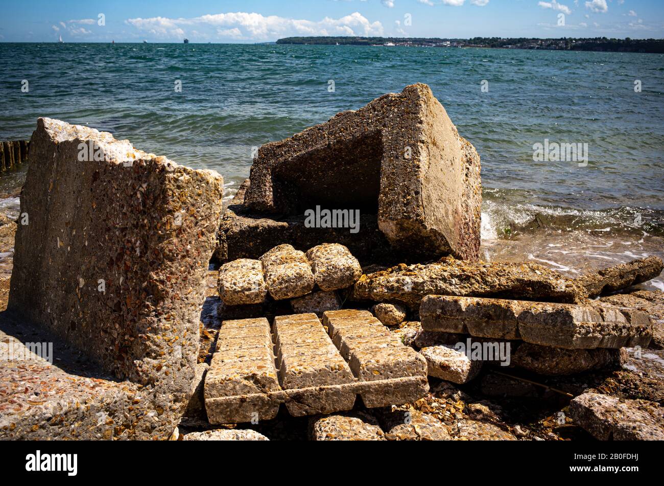 What looks like a pile of rubbish is actually the remains of beach ...