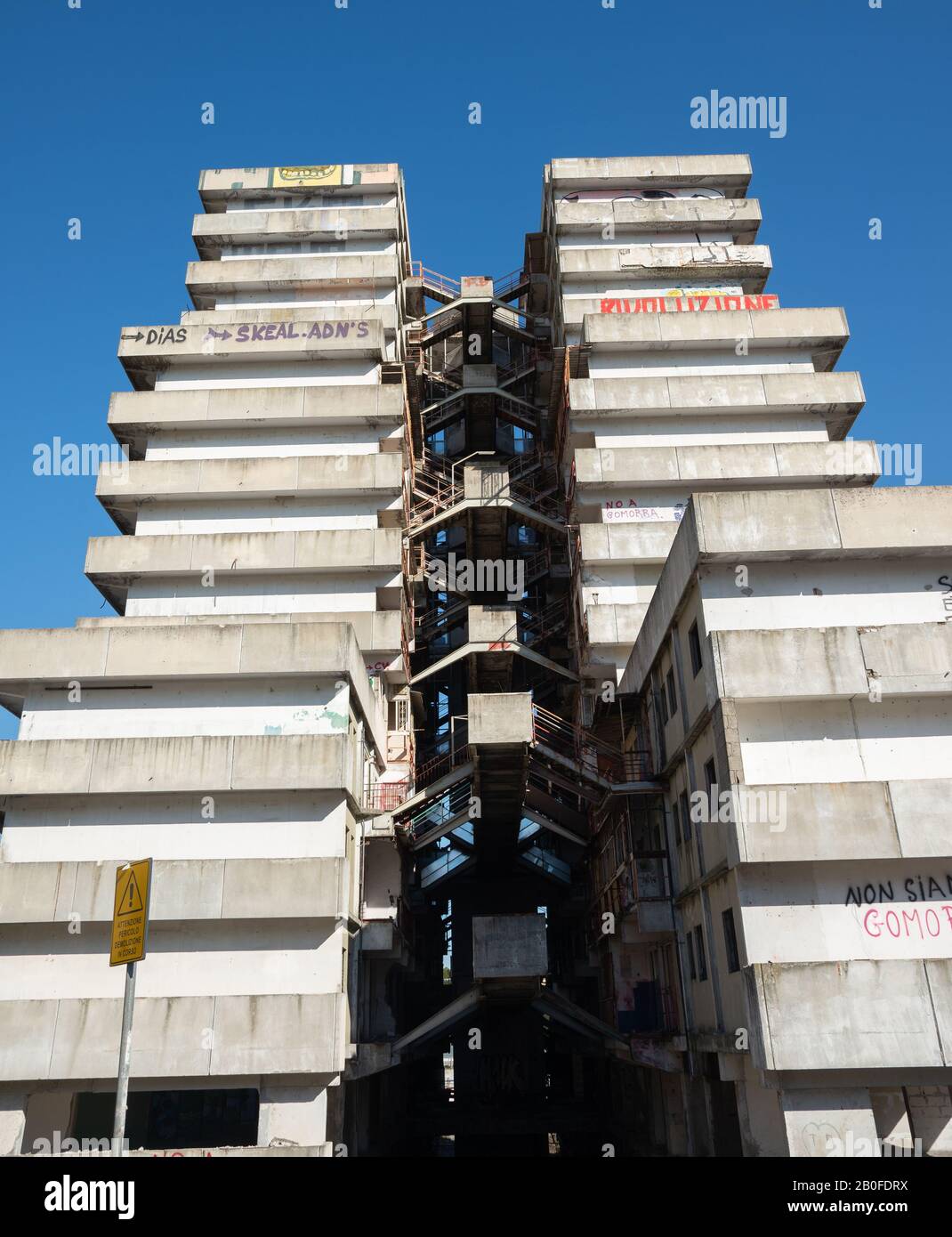 Naples - Italy. 20 february 2020: Historical day for Scampia. after 40 ...