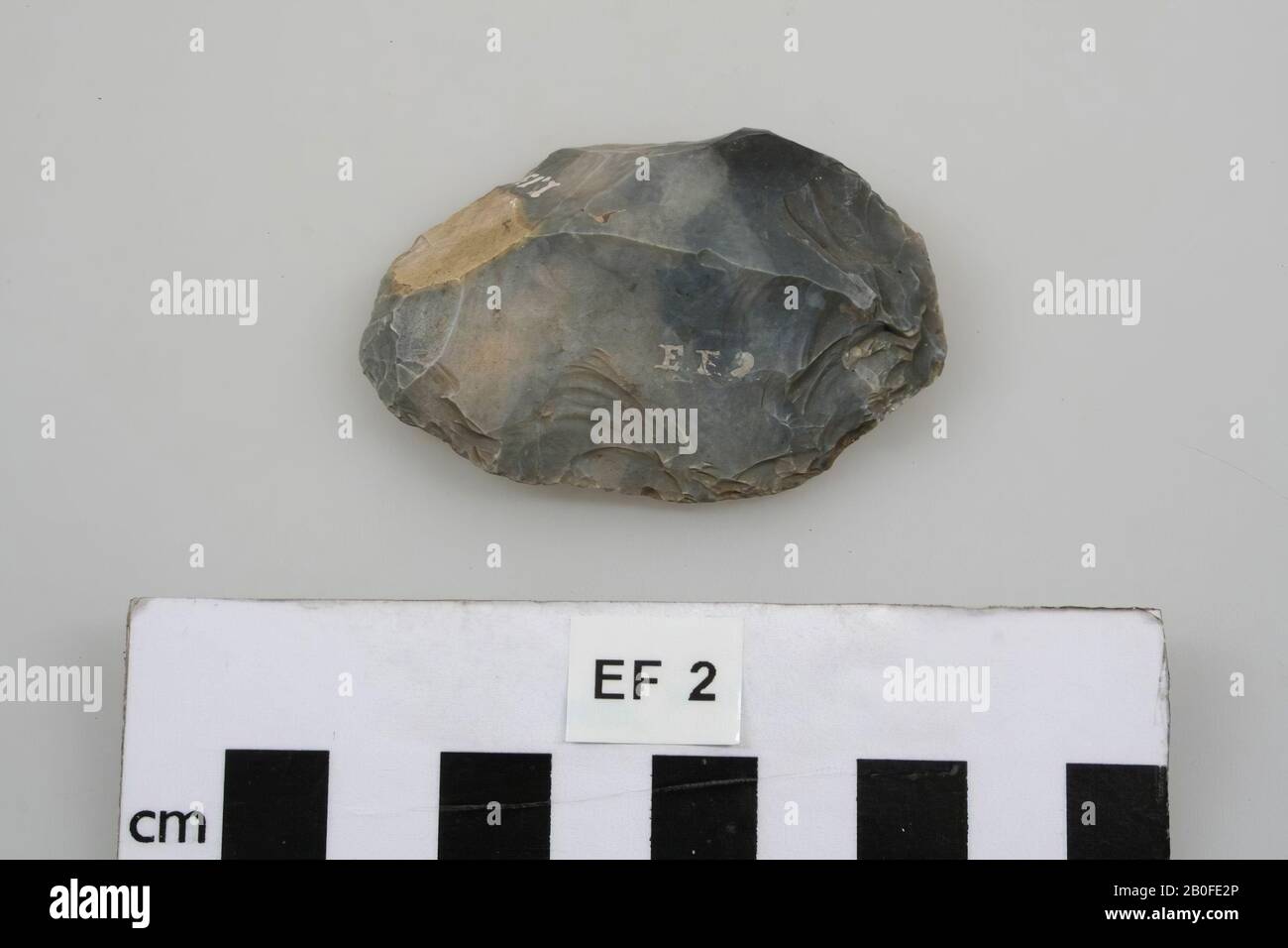 Flint scraper, scraper, stone, flint, 6 x 4 x 1.4 cm, prehistory ...