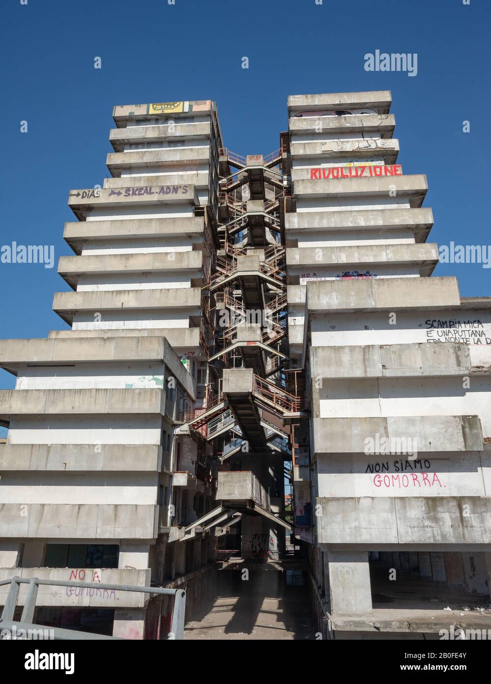 Naples - Italy. 20 february 2020: Historical day for Scampia. after 40 ...