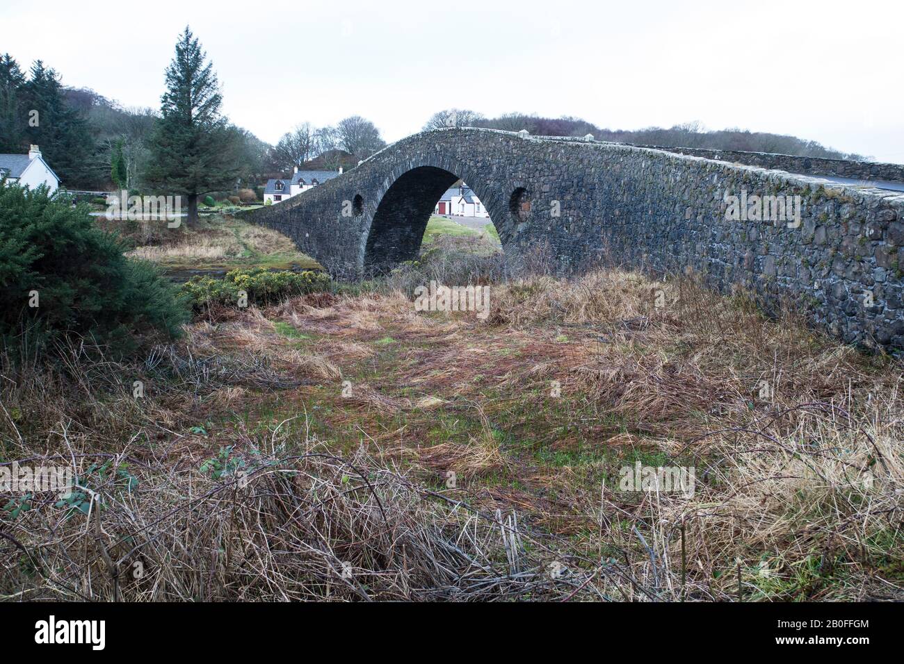 Spans a narrow channel waterway hi-res stock photography and images - Alamy