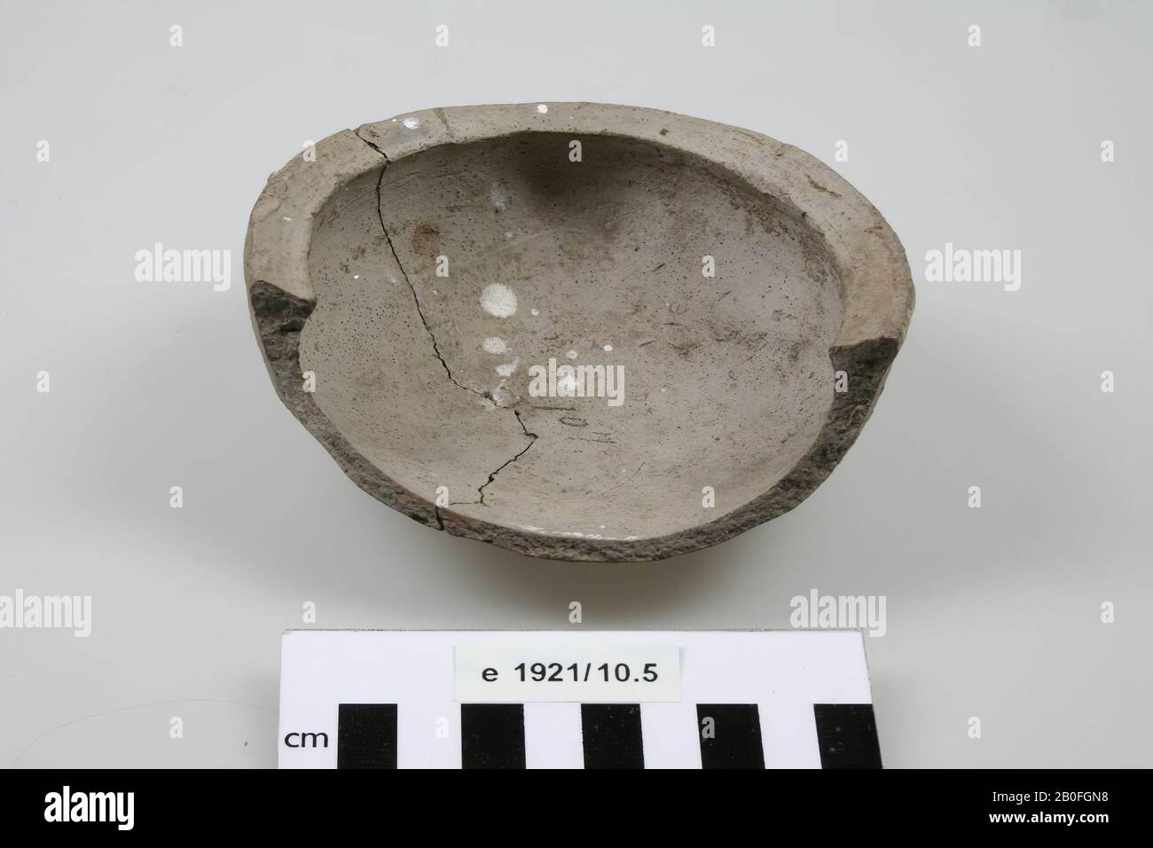 2 shards. White spots on the surface, scale, earthenware, stoneware, h ...