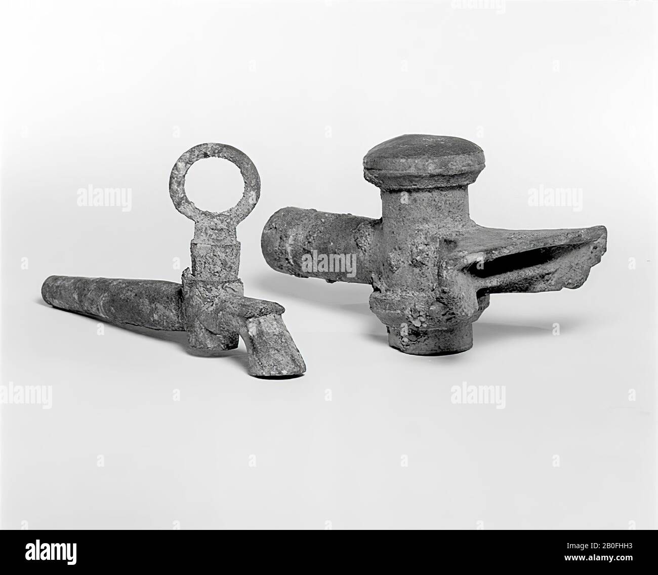 Roman bronze faucet. The crane is also considered 15th Stock Photo - Alamy