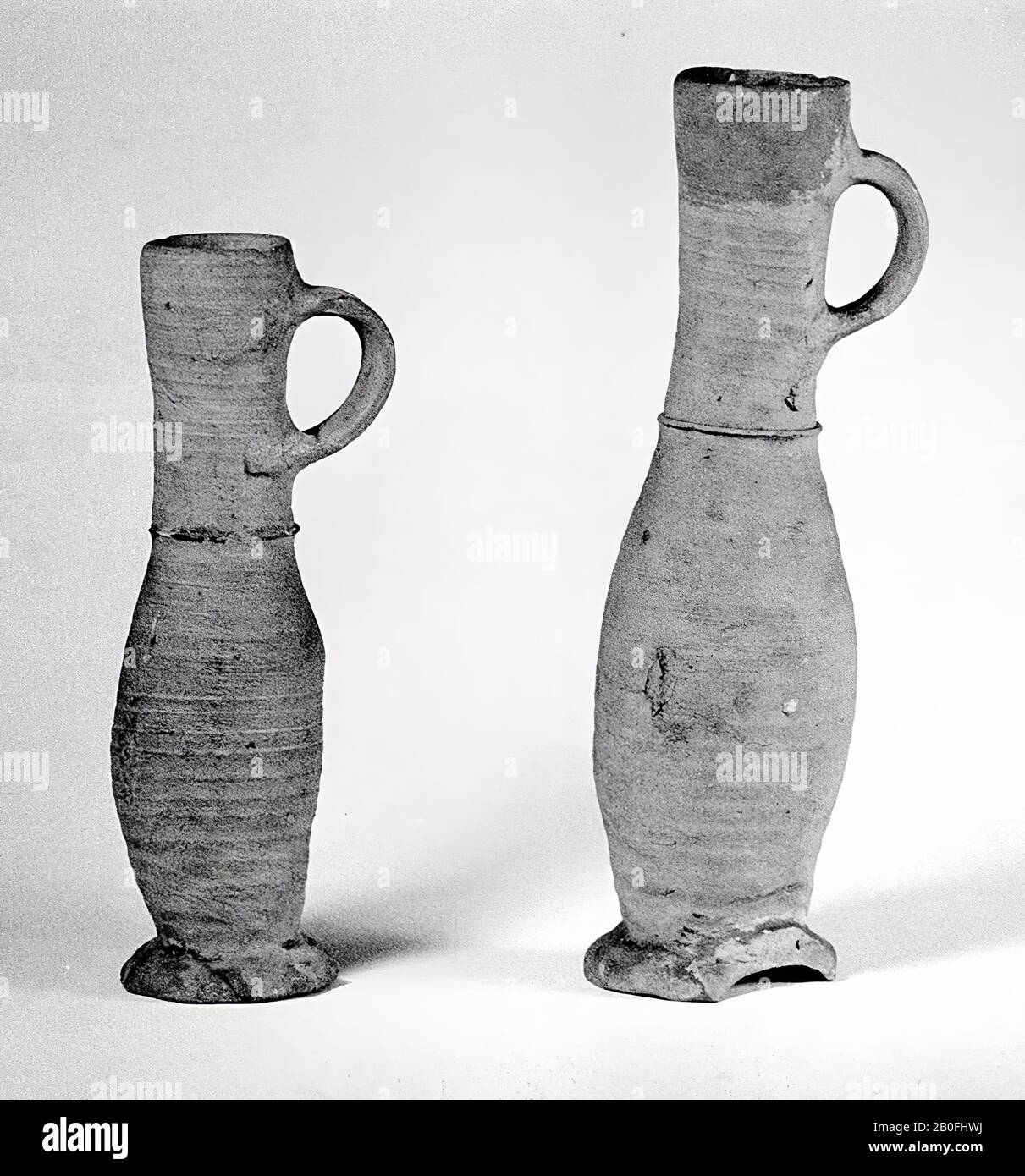 Medieval jug, Jacobakan, with ear. The foot is partly glued., Jacobakan ...