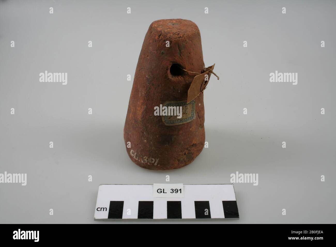 Old Europe, net weight, pottery, loam, hand shaped, h, 12 cm, diam, 7 ...