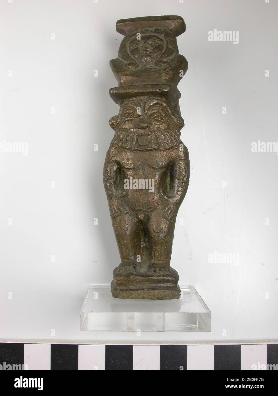 statue, B flat, temple ware, bronze, 10 cm, Late Period, Egypt Stock ...