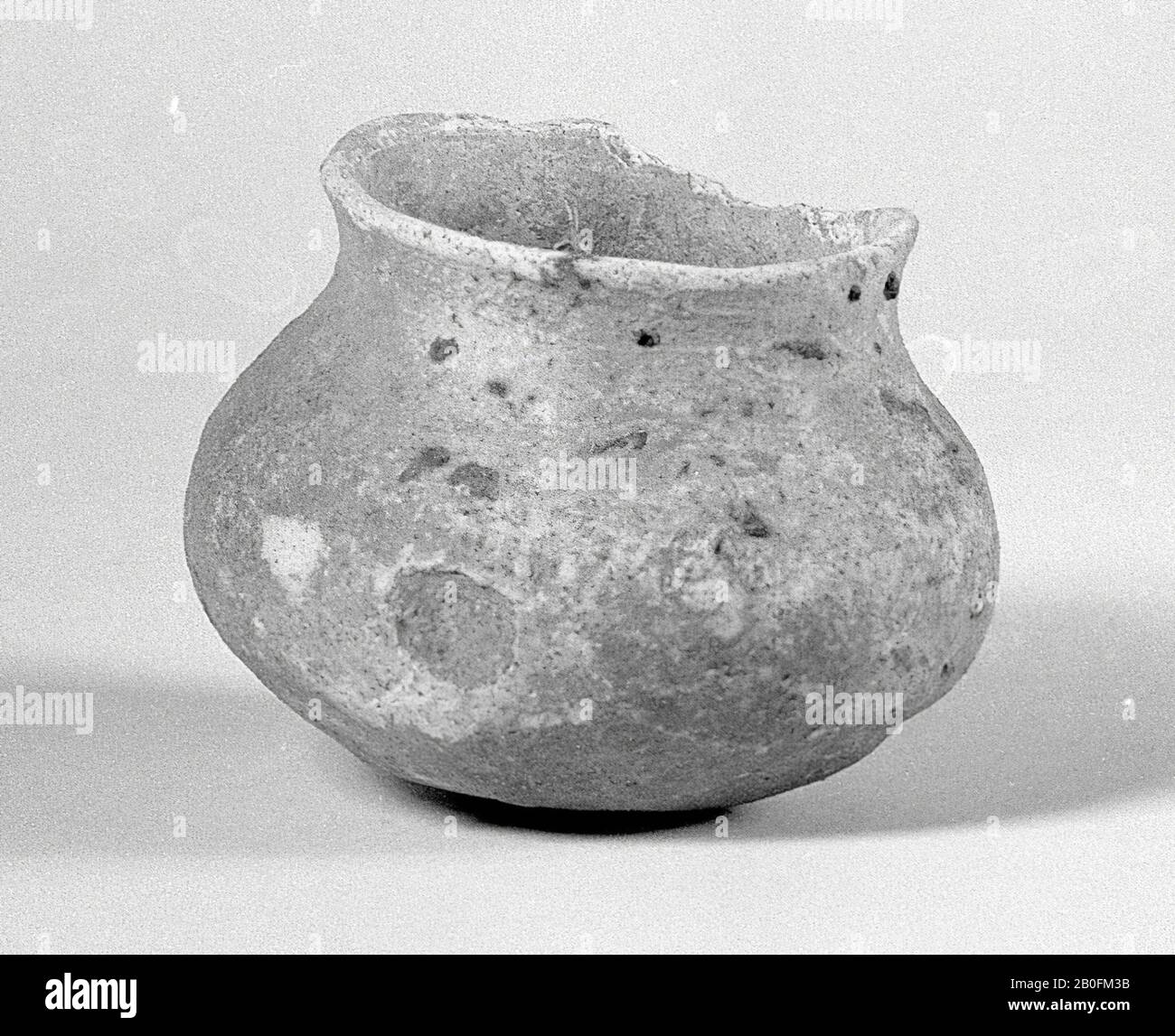 Paffrath ball pot. Light gray. Edge damaged, pot, ball pot, pottery ...