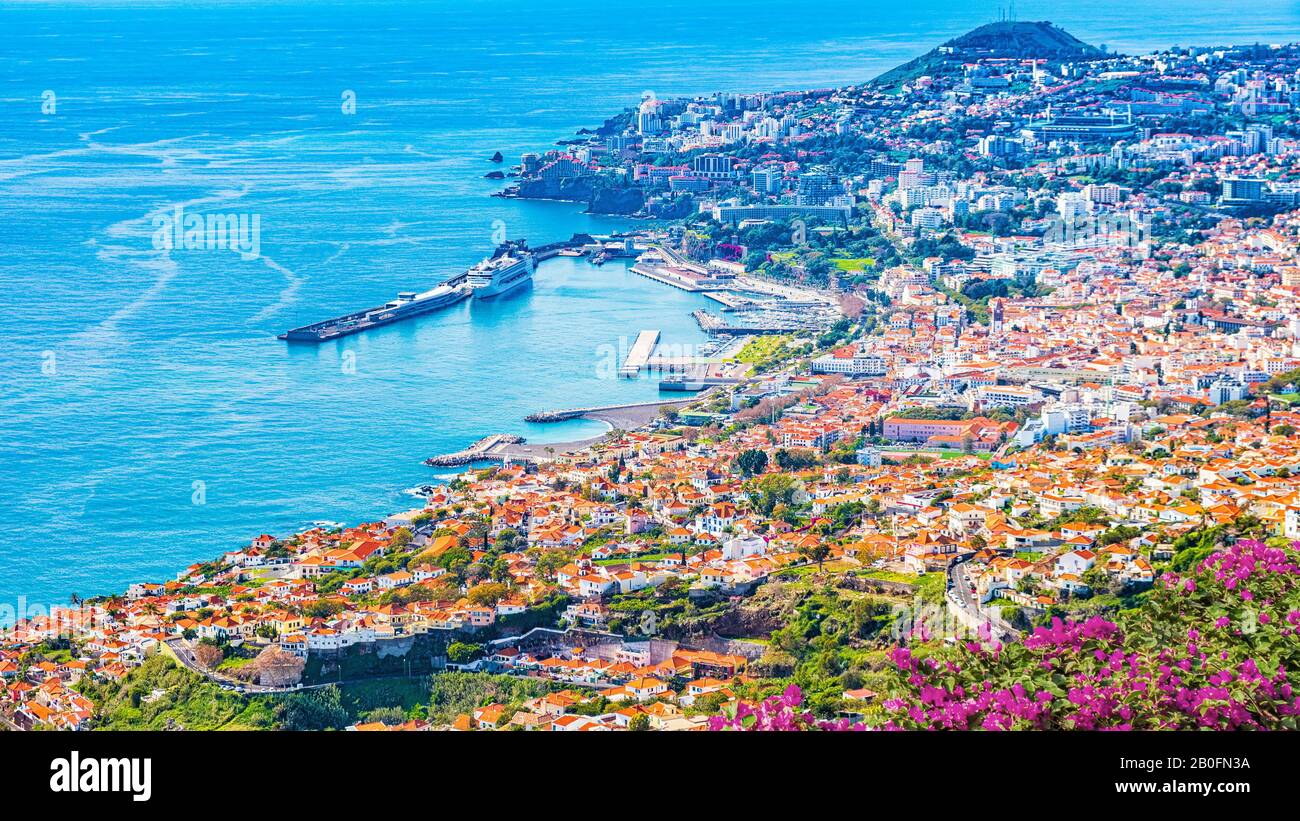 The capital of Madeira Island - Funchal city, Portugal Stock Photo - Alamy