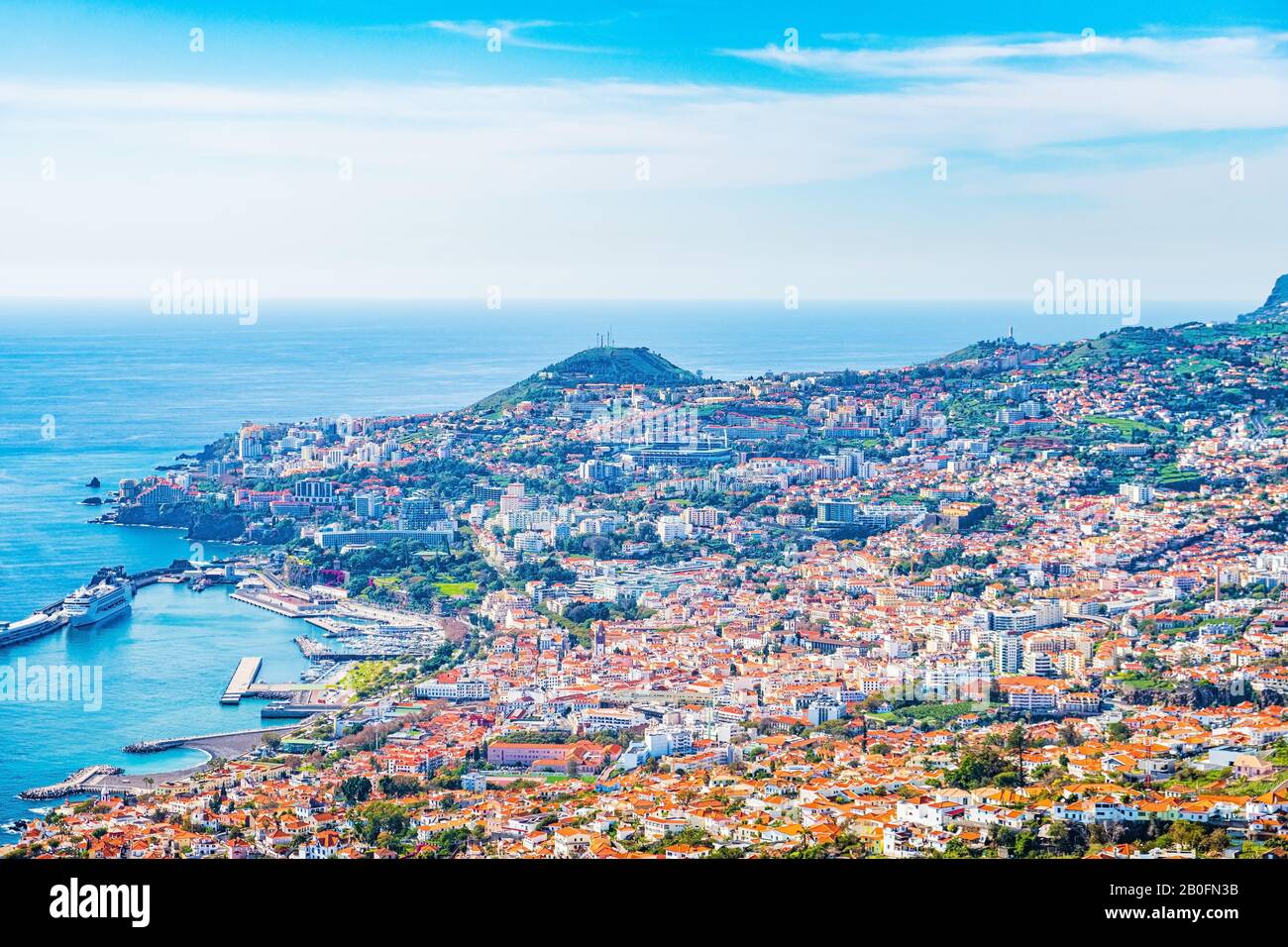 The capital of Madeira Island - Funchal city, Portugal Stock Photo - Alamy