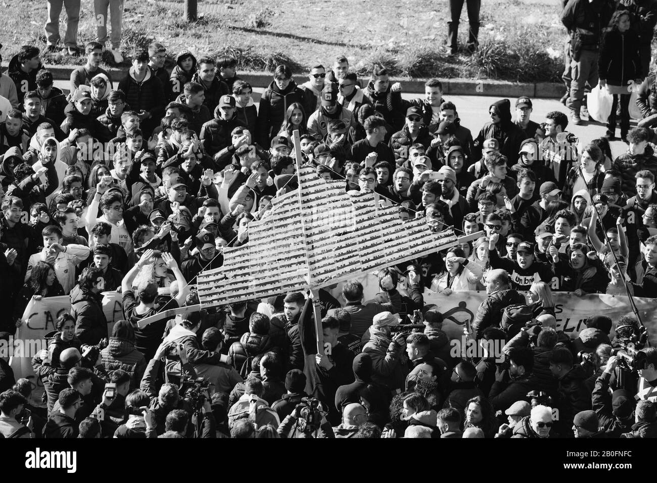 Italy. 20th Feb, 2020. Scampia district of the northern area of the ...