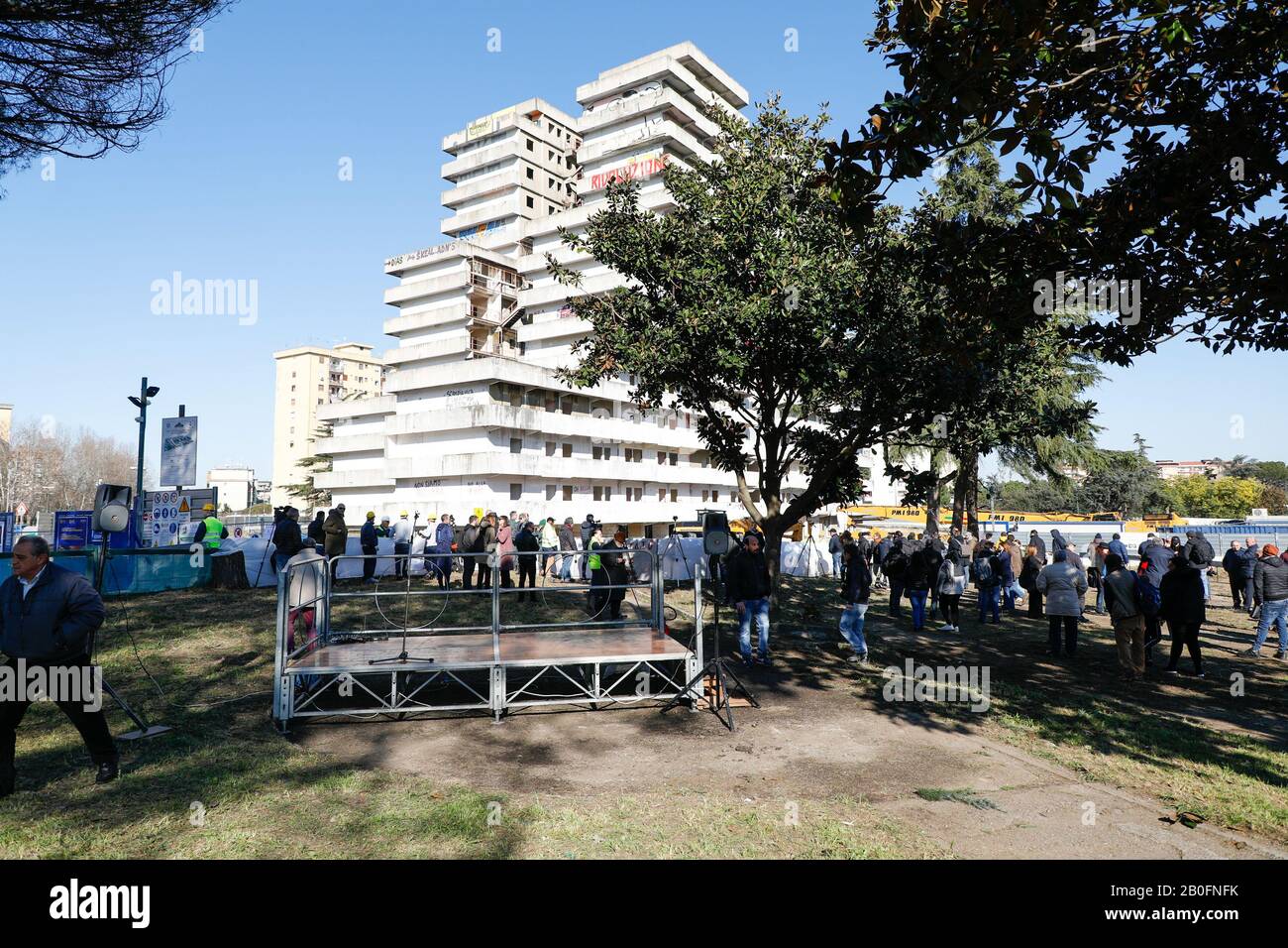 Italy. 20th Feb, 2020. Scampia district of the northern area of the ...