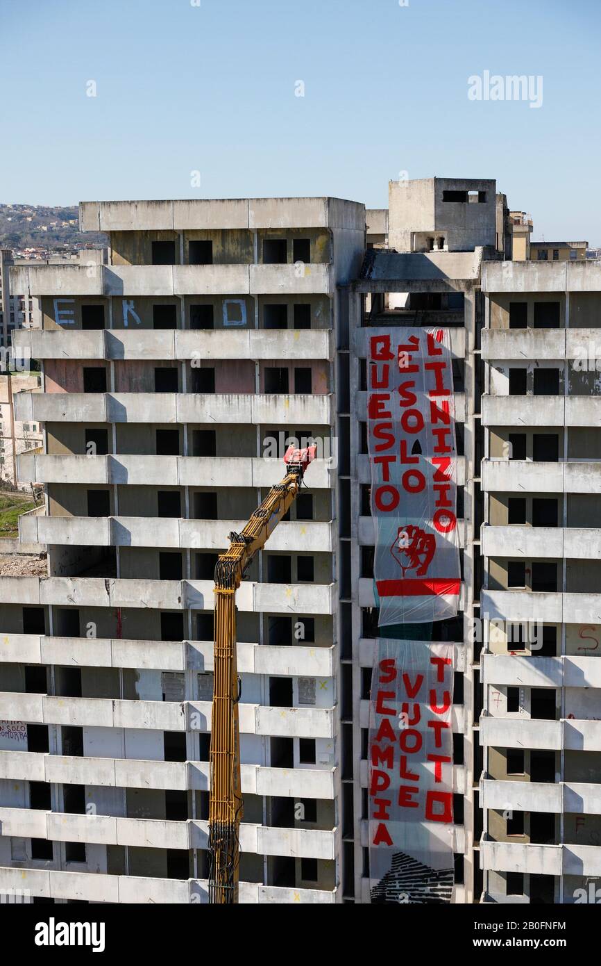 Italy. 20th Feb, 2020. Scampia district of the northern area of the ...