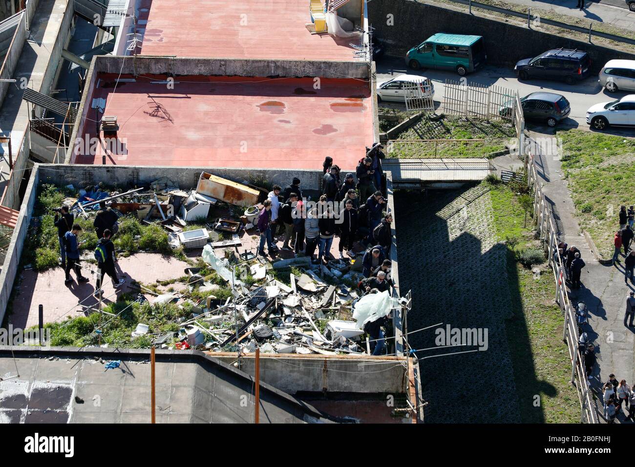 Italy. 20th Feb, 2020. Scampia district of the northern area of the ...