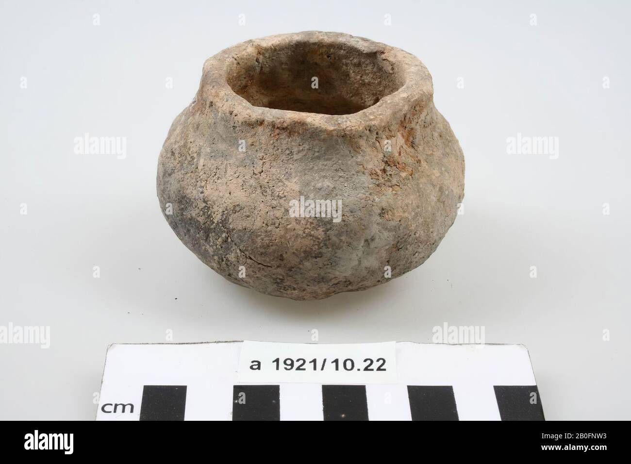 Pot of hand-formed earthenware (terpaware)., pot, earthenware ...