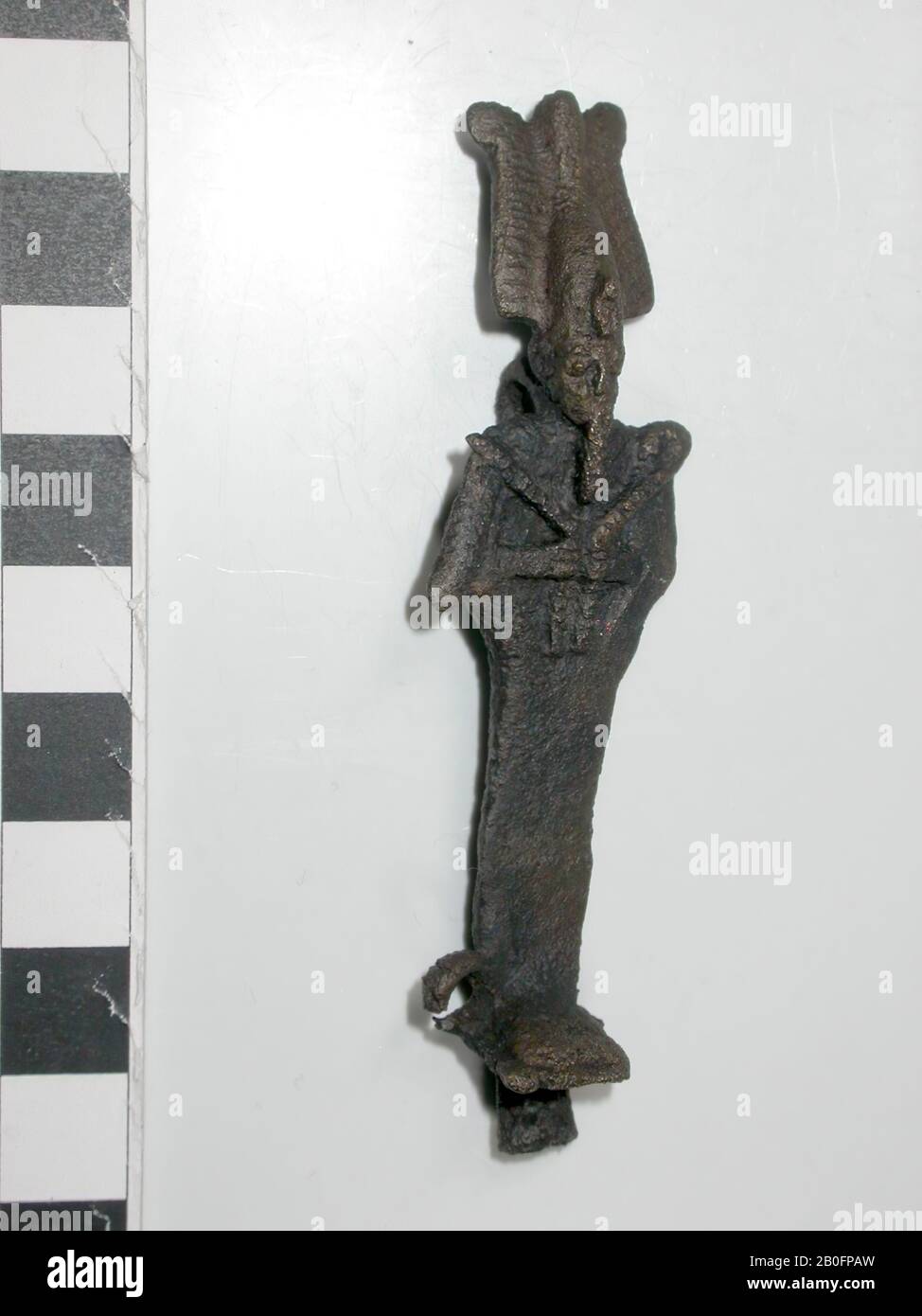 Osiris, standing, bronze, god, bronze, 7,6 cm, Late Period, Egypt Stock ...