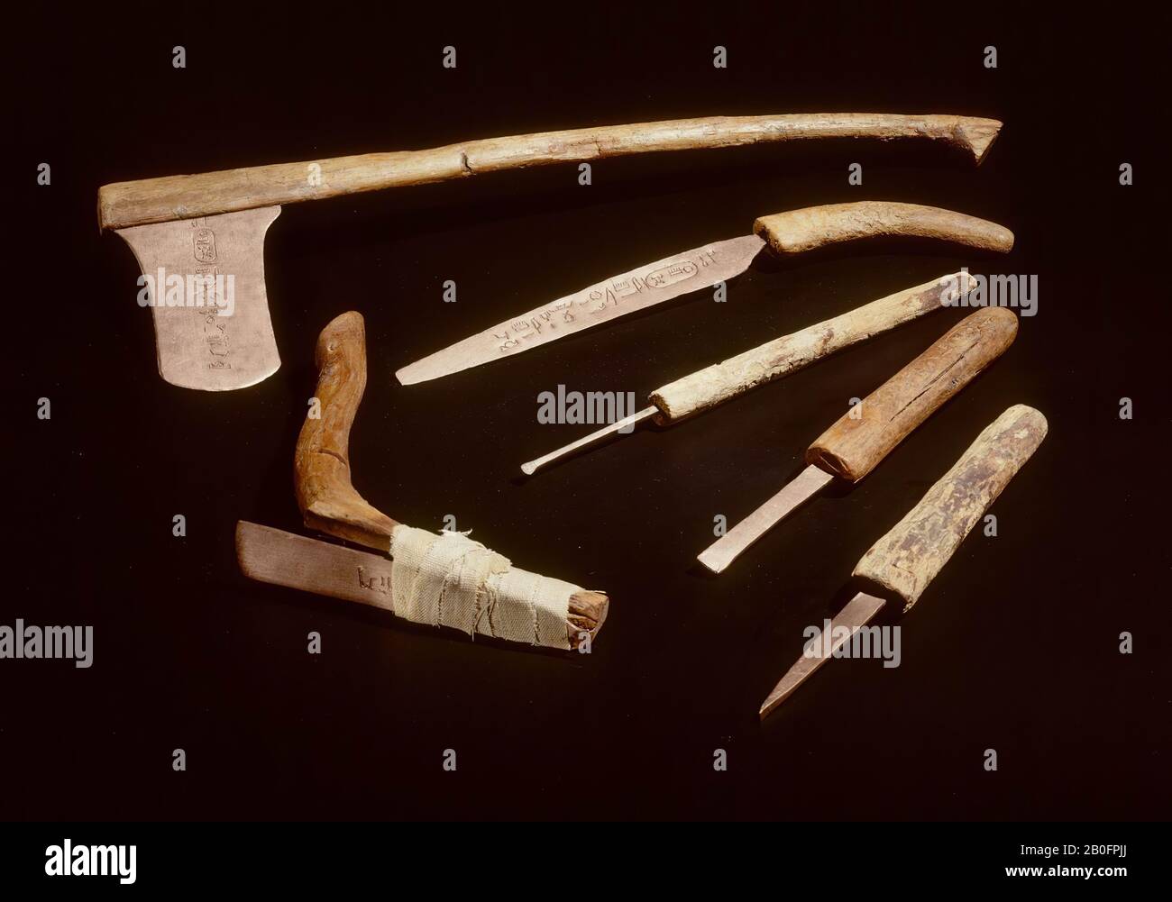Egypt, model, chisel, wood, bronze, length, 21.4 cm, New Empire, 18th ...