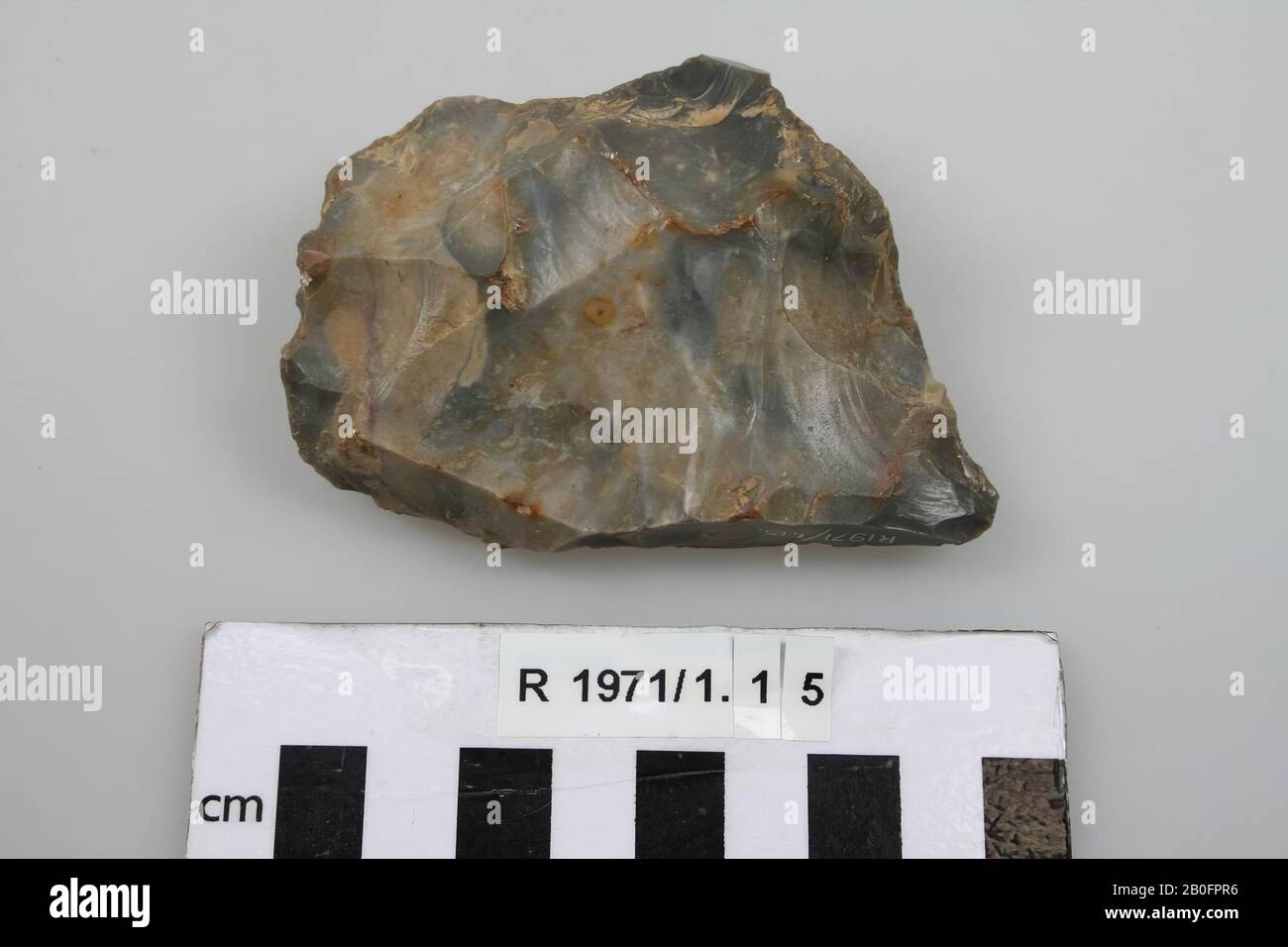 Flint tool, tool, stone, flint, 8,4 x 6 x 2 cm, prehistory, France ...