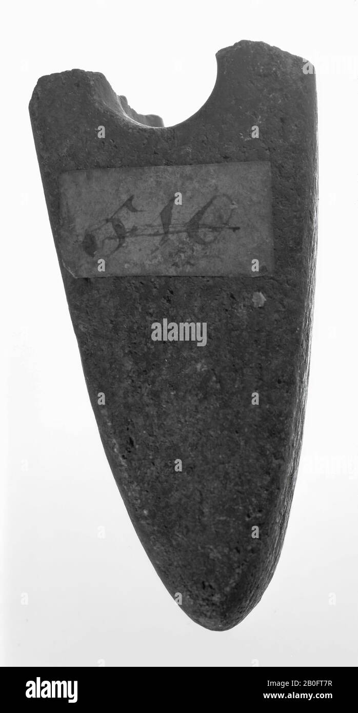 fragment of a stone hammer, hammer, stone, length: 7,8 cm, prehistory ...