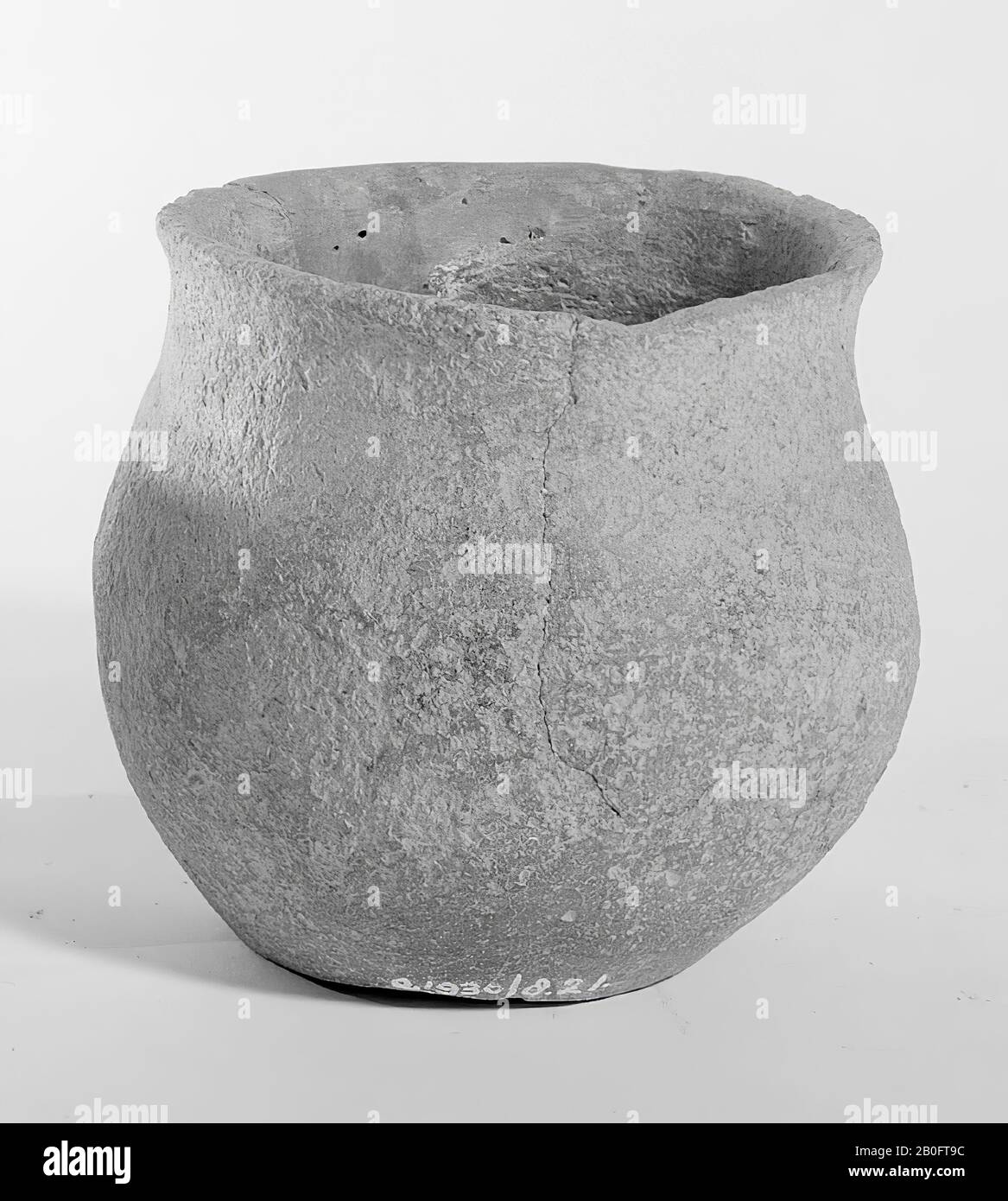 Small plump of pottery from Hallstatt form. Old bondings and additions ...