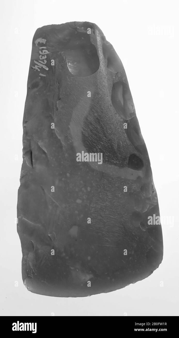 flint chisel, ax, stone, flint, 8,8 x 4,5 cm, prehistory -4000 Stock ...