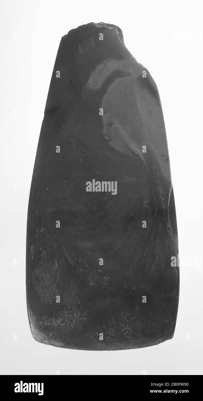 flint ax, northern type, brown flint. Slightly damaged on the rear, ax ...