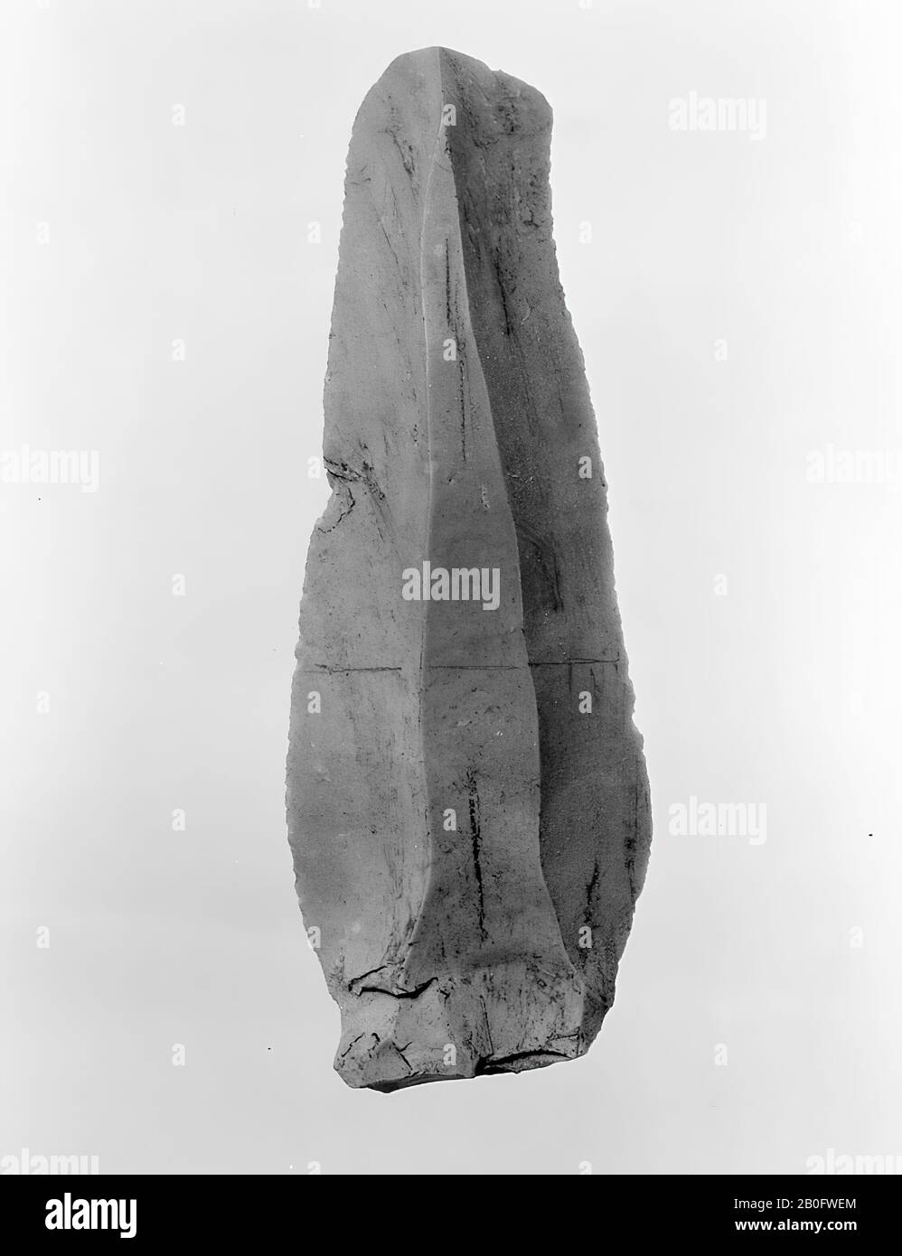 flint blade, blade, stone, flint, length: 7.7 cm, prehistory -3400 ...