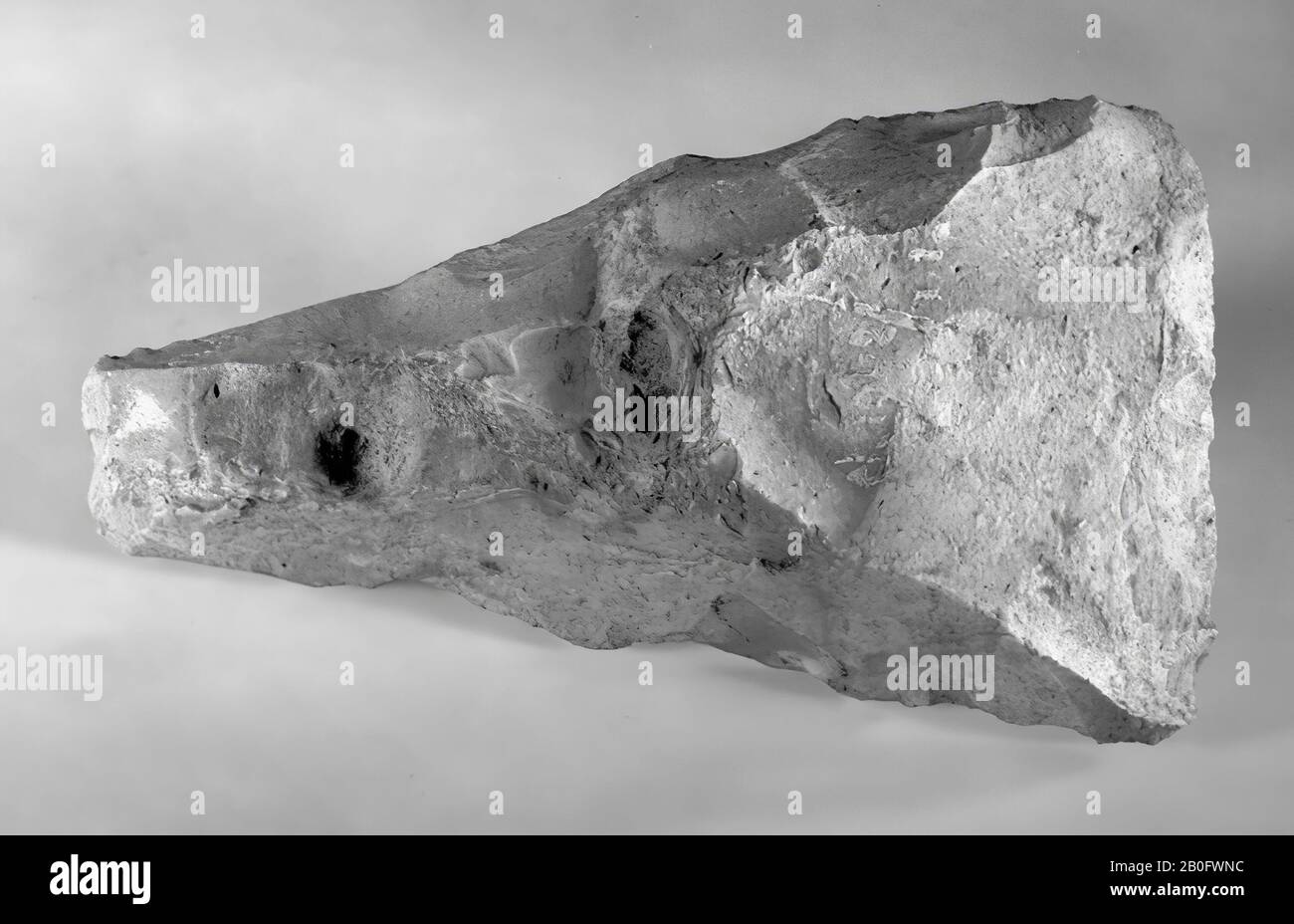 roughly flaked flint ax, so-called Spalter, important for the ...