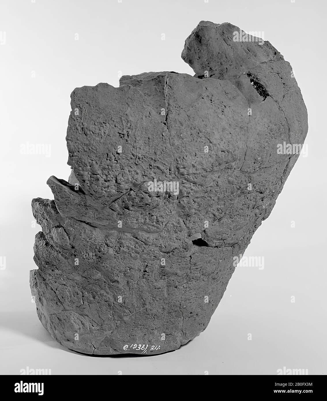 Large fragment and 45 shards of a small Germanic urn of earthenware ...