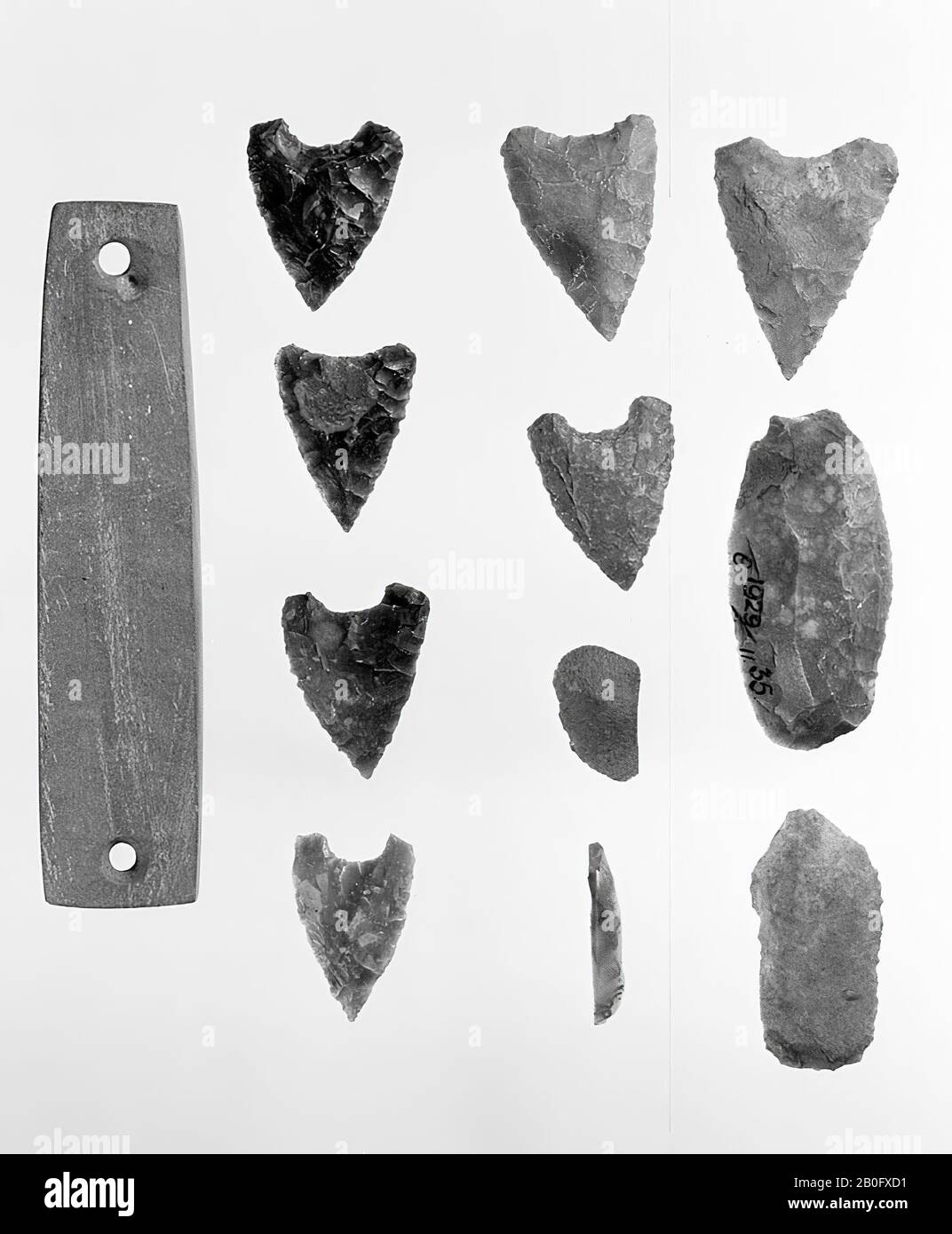 fire-brick splinter, fragment, stone, flint, prehistory -2300 Stock ...