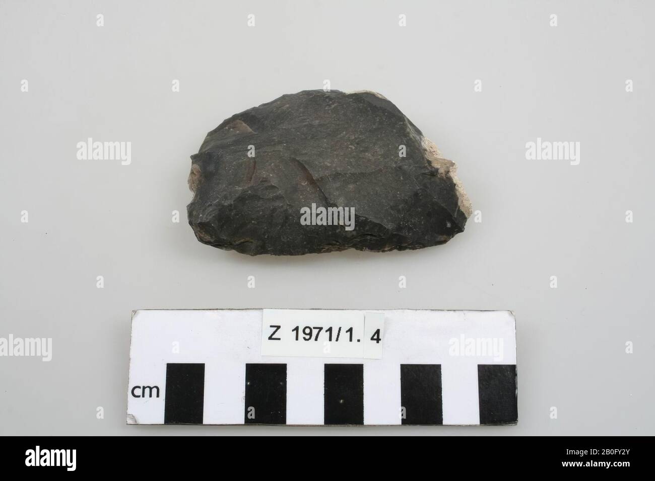 Flint tool, tool, stone, flint, 7,7 x 5 x 1,8 cm, prehistoric, France ...