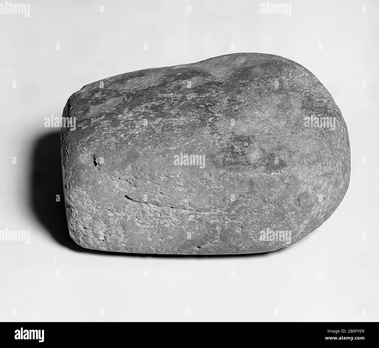 ground square sandstone, anvil stone, stone, length: 7 cm, prehistory ...