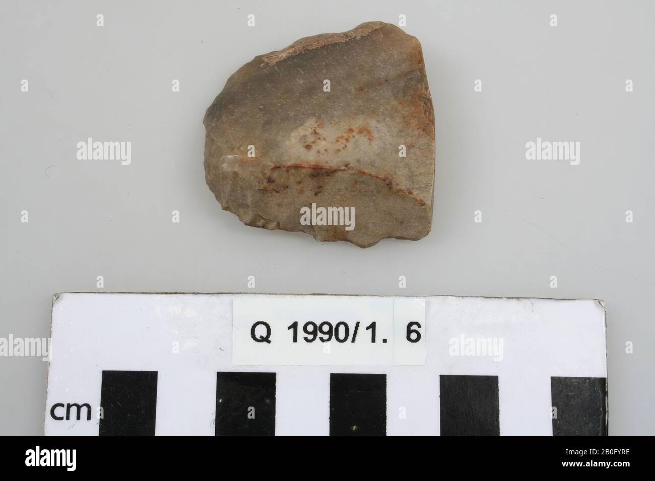 Flint tool, tool, stone, flint, 4,3 x 4,2 x 1 cm, prehistory Stock ...
