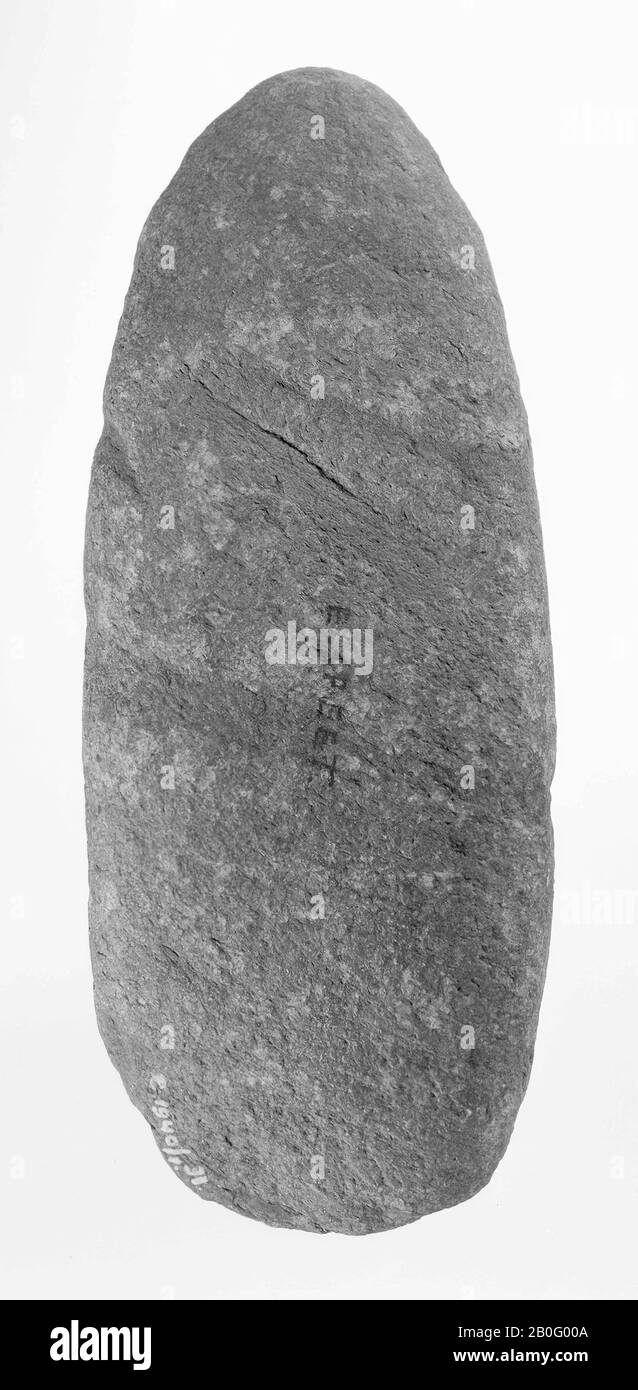 large coarse granite ax (?), ax, stone, 20.6 x 7.7 cm, prehistoric ...