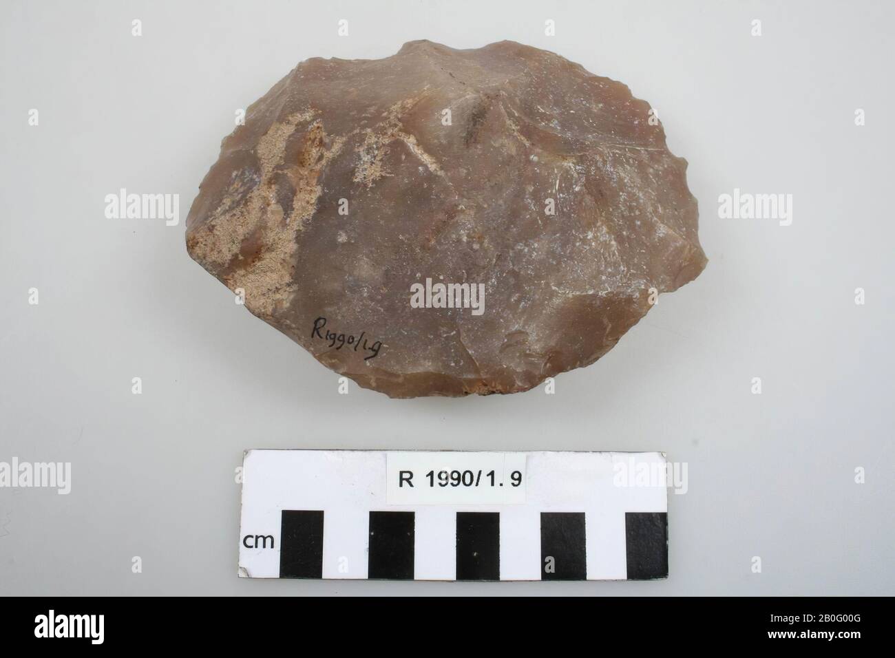 Ancient Europe, tool, stone, flint, 12 x 9 x 3.5 cm, prehistory Stock ...