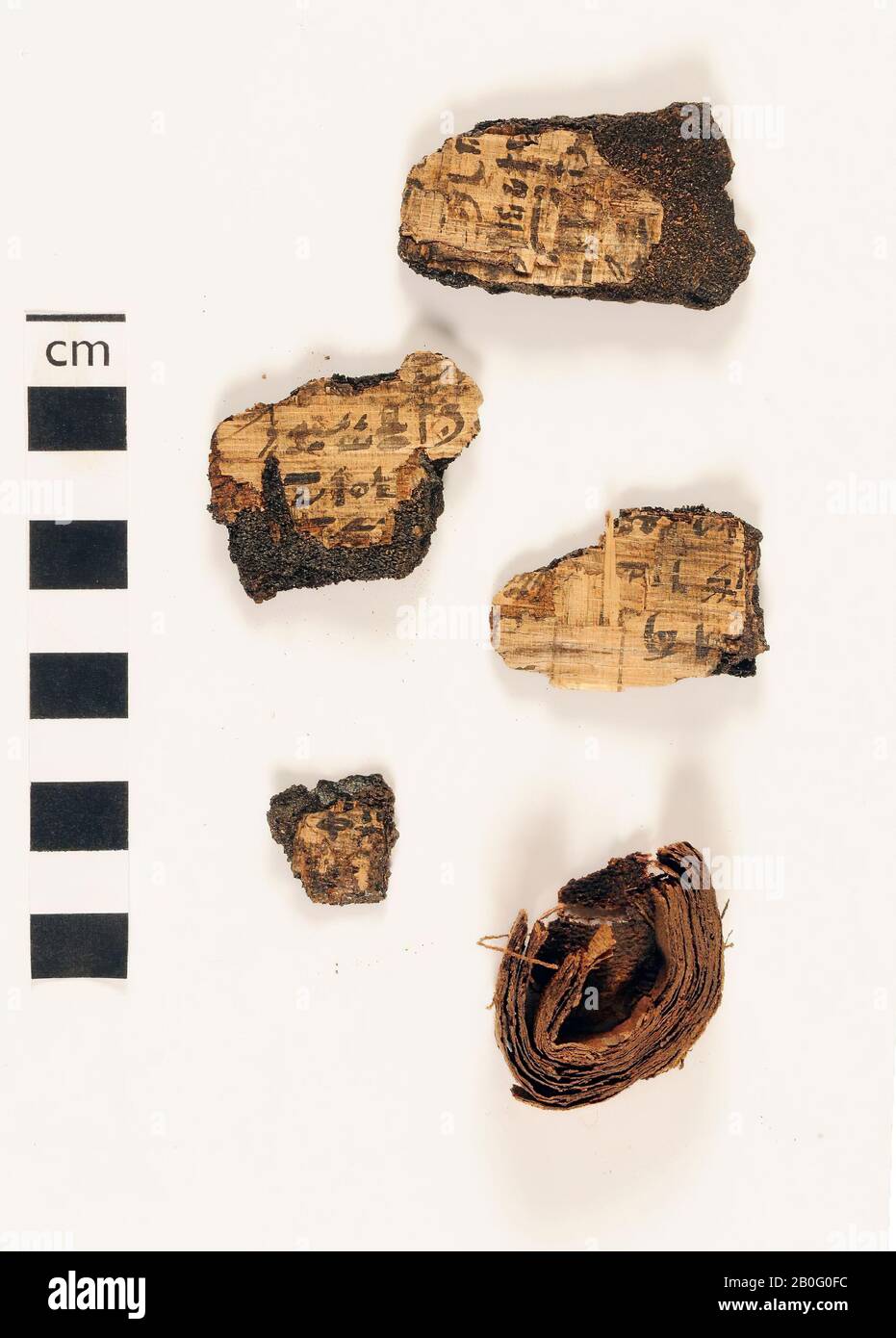 Egypt, manuscript, hieratic, papyrus, 20 x 8.5 cm, Greco-Roman Period ...