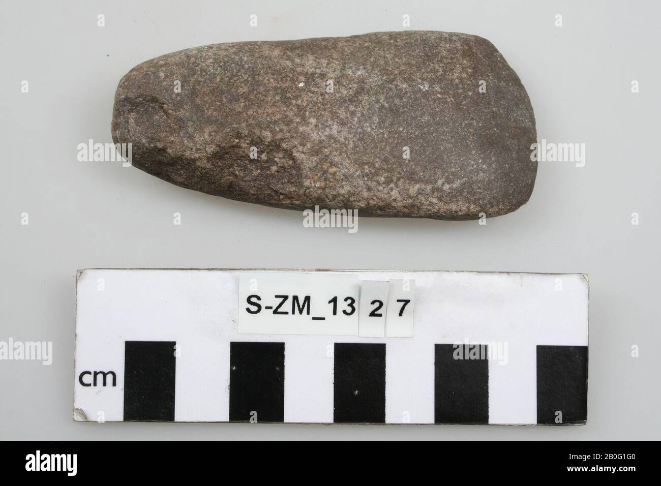 Stone ax, ax, stone, 8,6 x 4 x 1,5 cm, prehistoric, unknown, unknown ...