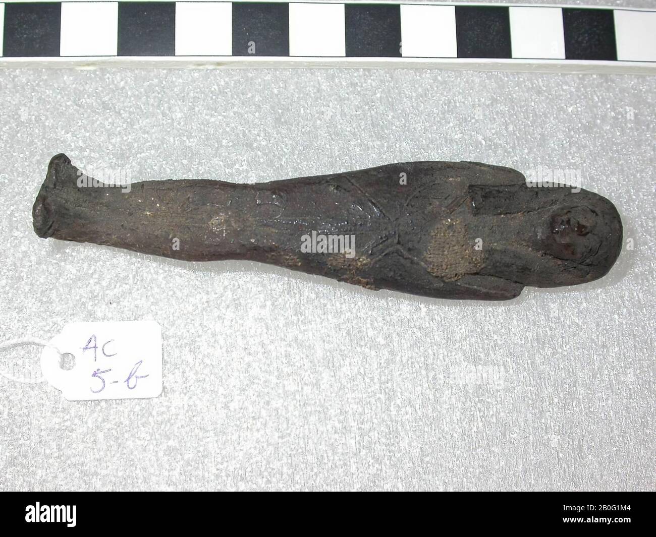 image, god, Horuszoon, Amset, standing, amulet, god, wax, 9.6 x 2.4 cm ...