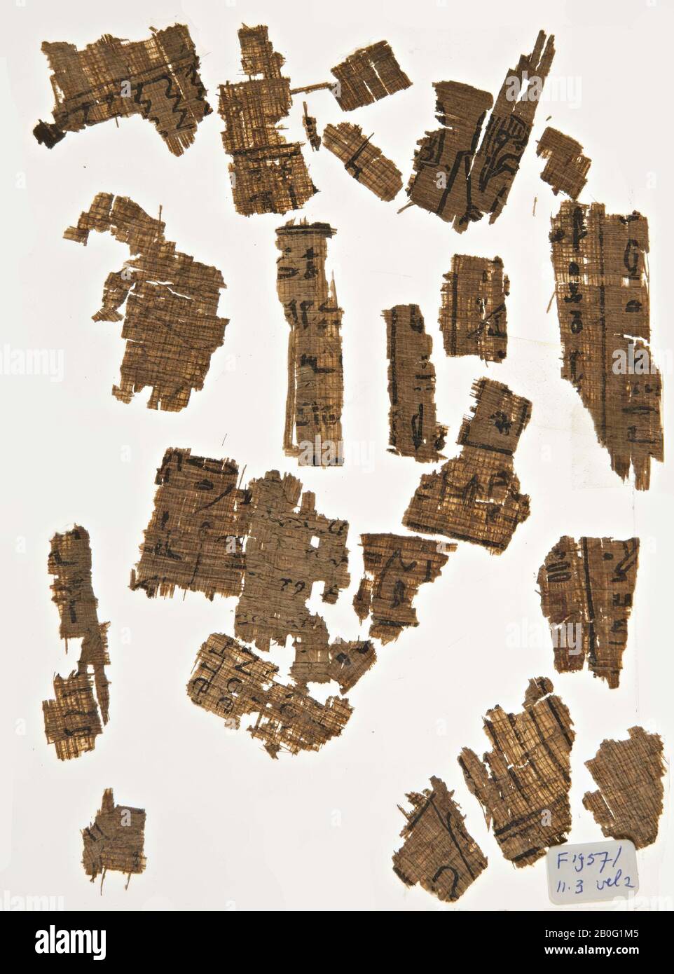 Egypt, handwriting, hieratic, papyrus, 18 x 13 cm, Third Intermediate ...