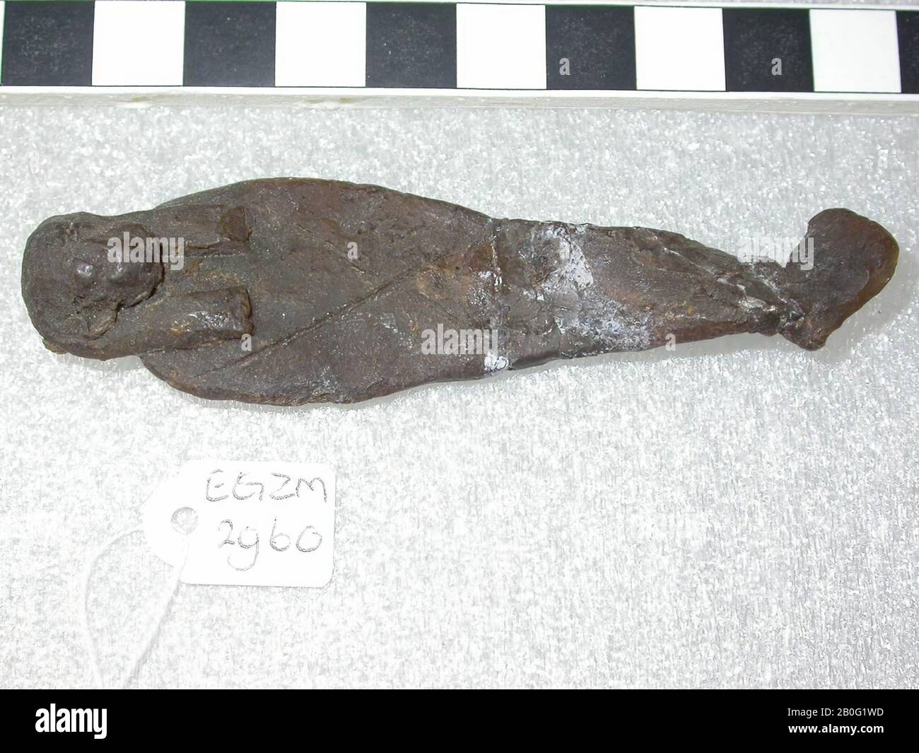 statue, god, Horuszoon, Amset, standing, amulet, god, wax, 9.2 x 2.6 cm ...