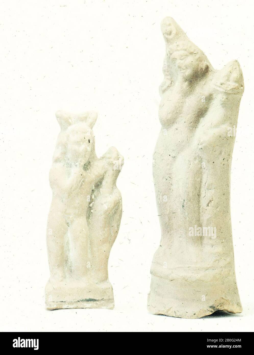 Harpokrates, standing, cornucopia, votive image, terracotta, 12,5 cm ...
