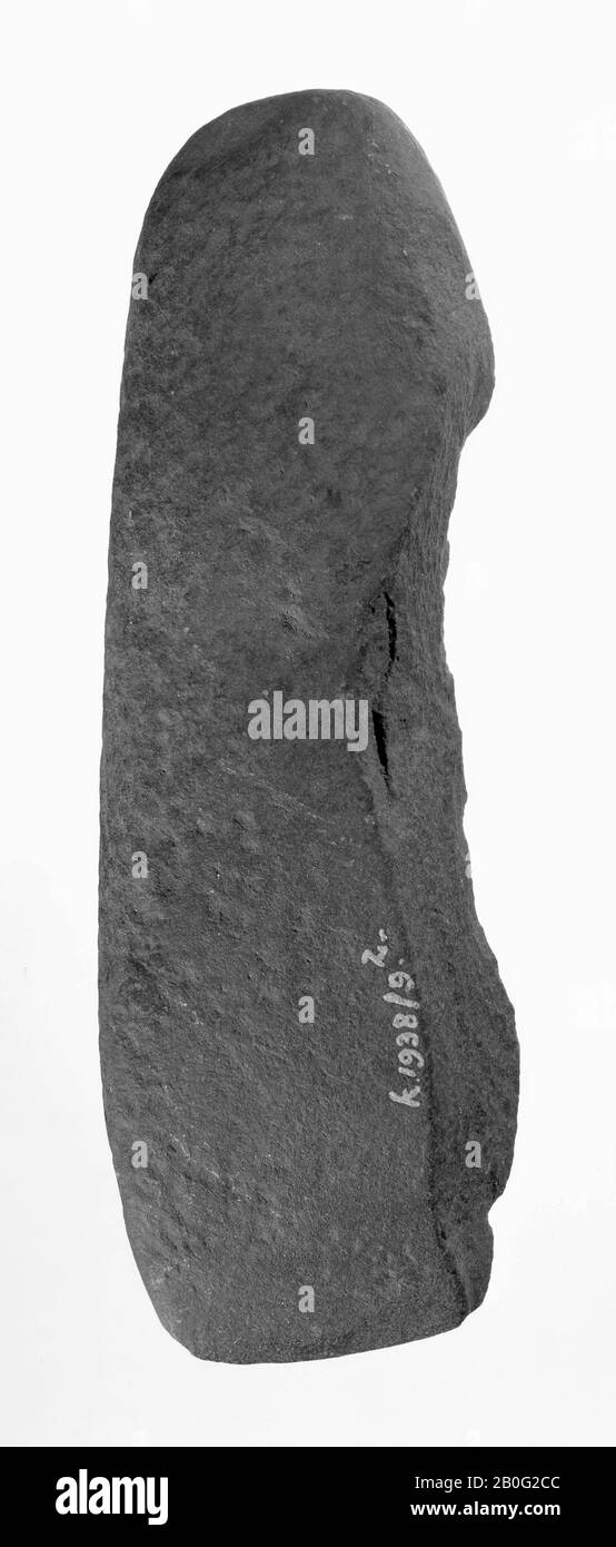 stone chisel, damaged, ax, stone, length: 13.4 cm, prehistoric -4000 ...